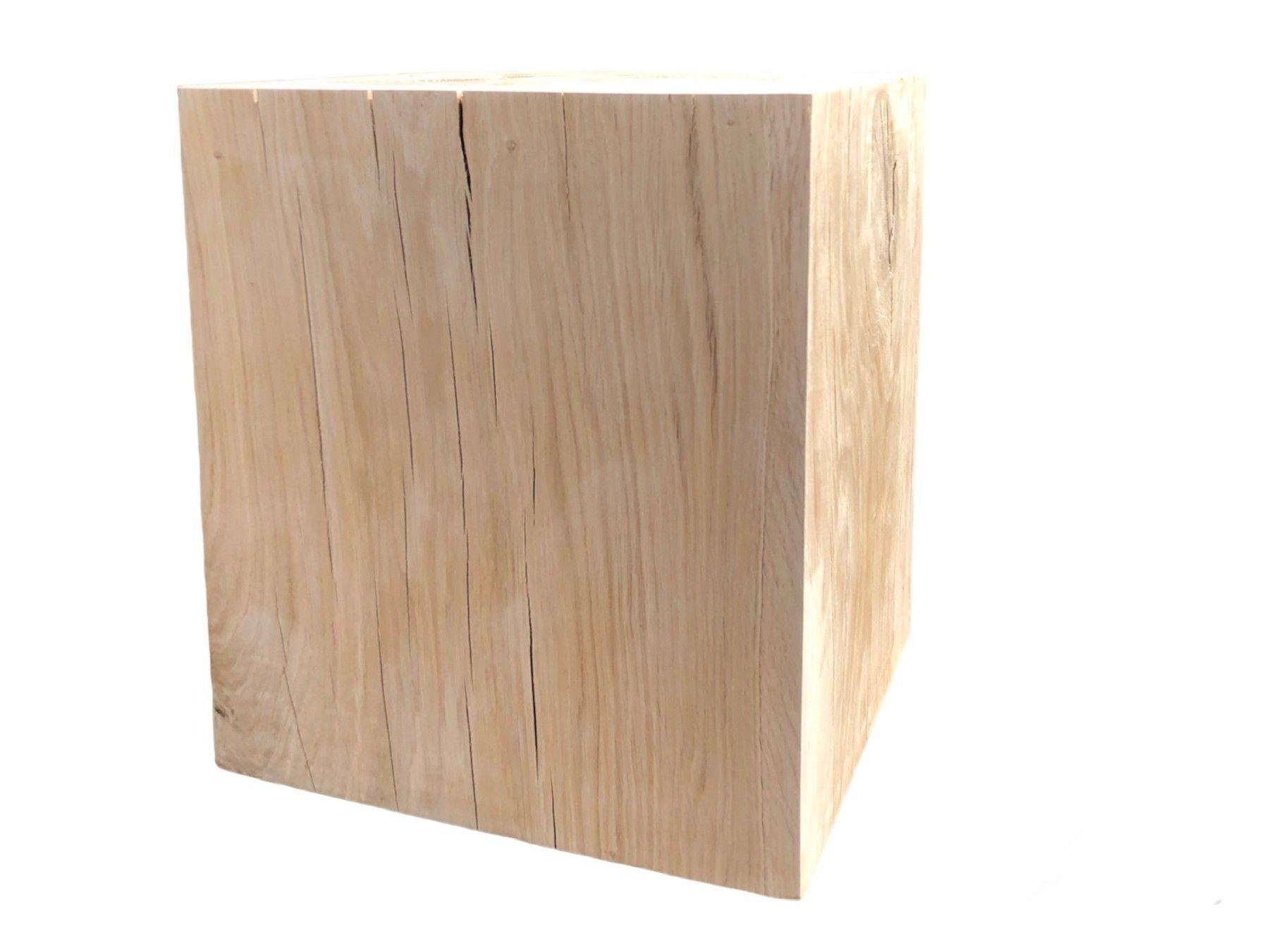 Holzblock Eiche 40x40x.. cm, Massiver Eichenblock, Holzklotz, Holzsäule ...