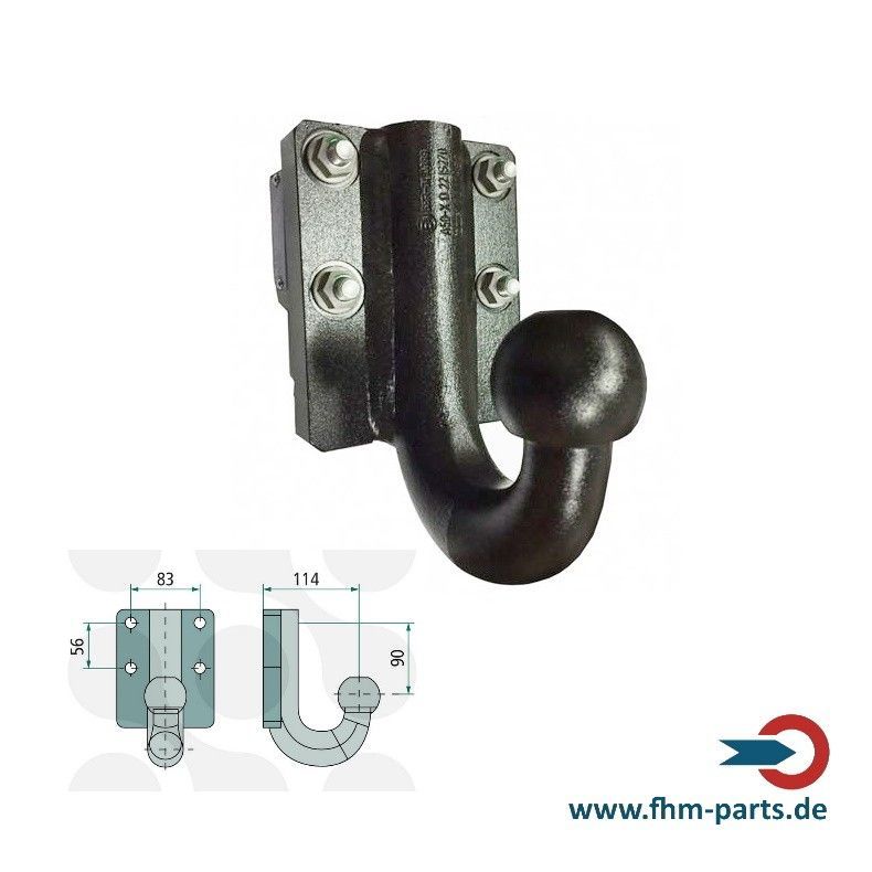 Rockinger Variobloc Anhängerkupplung Wechselsystem 83x56 mm kaufen bei ...