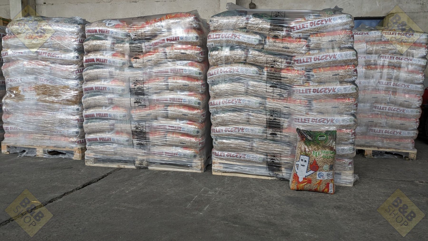 Premium Holzpellets Heizpellets Pellet Sackware 6mm 15kg x 20 Sack ...