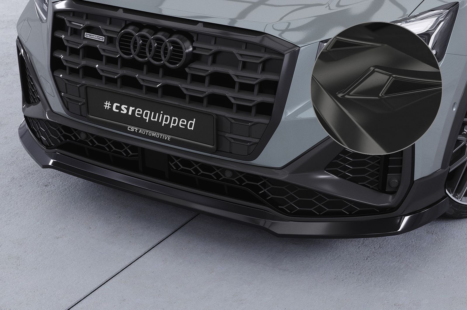 CSR Frontspoiler | Cup-Spoilerlippe mit ABE für Audi Q2 (Typ GA) S-Line ...