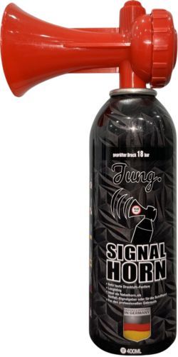 JUNG Druckluftfanfare WM2026 Air Horn Fanfare Tröte 1X 400ml, 200 Kurze ...