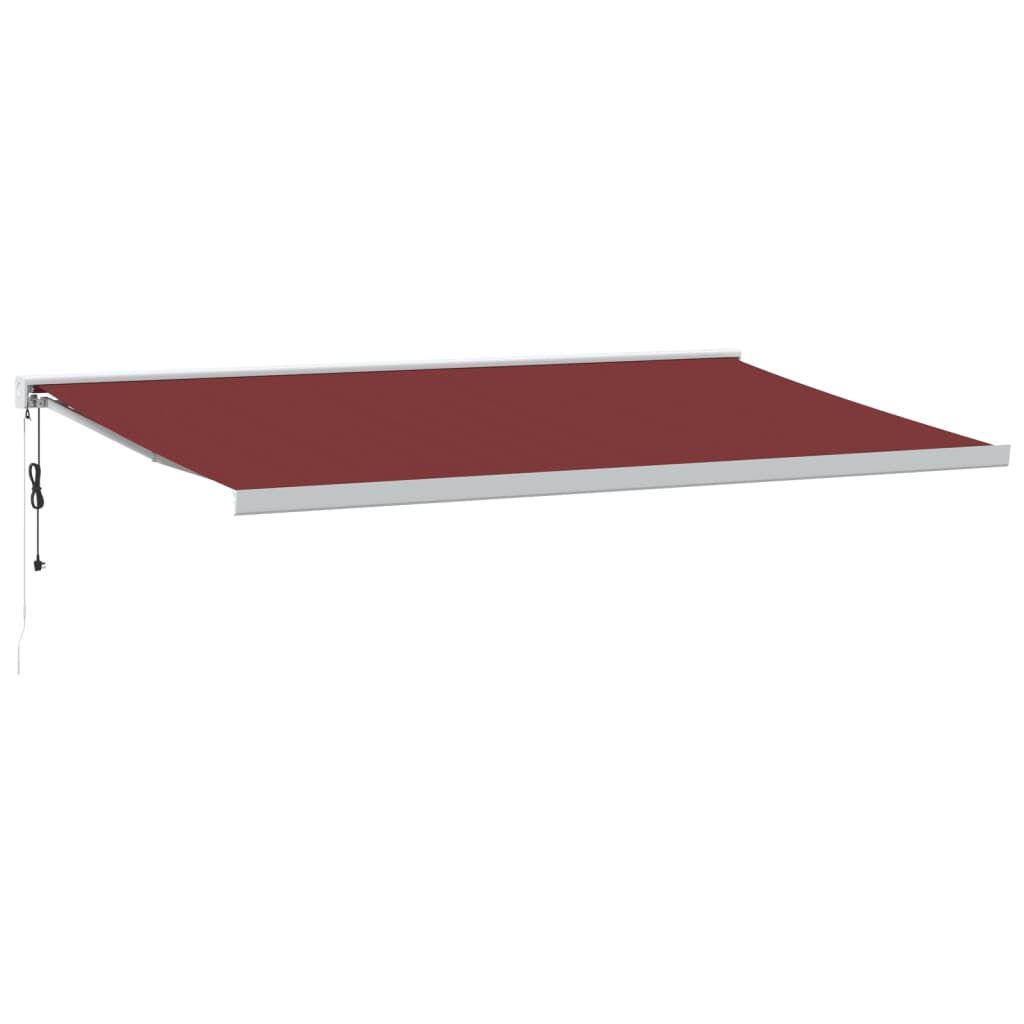 vidaXL Markise Automatisch Burgunderrot 500x300 cm kaufen bei Hood.de