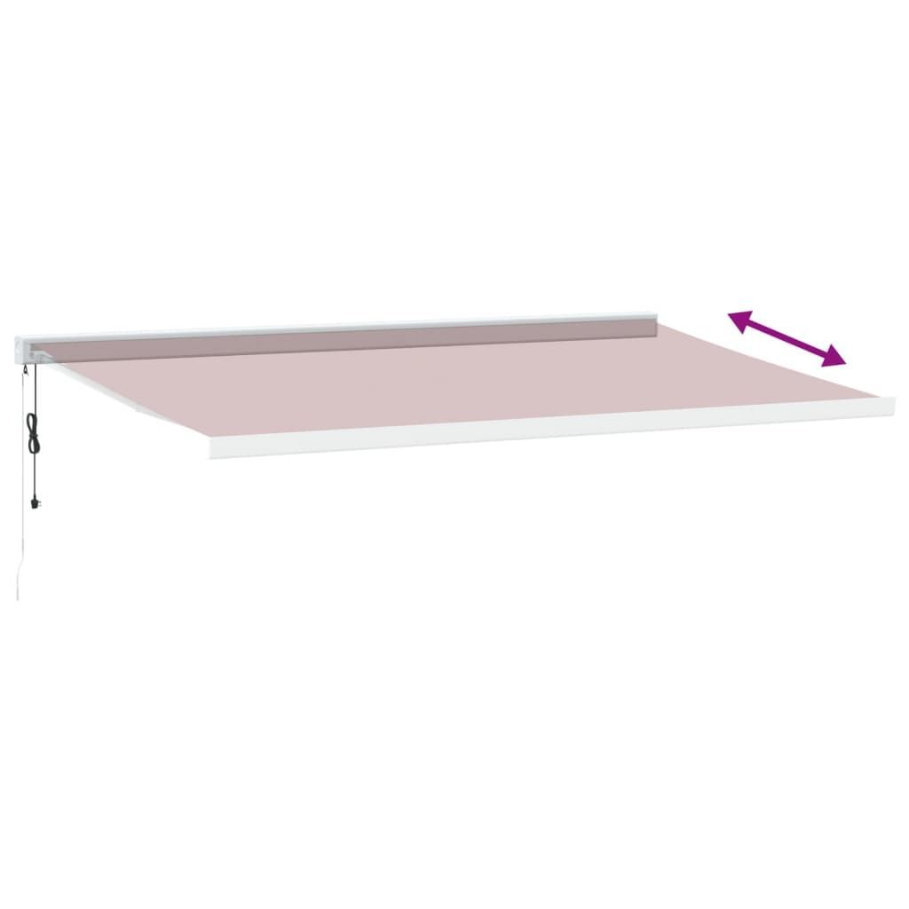 vidaXL Markise Automatisch Burgunderrot 500x300 cm kaufen bei Hood.de