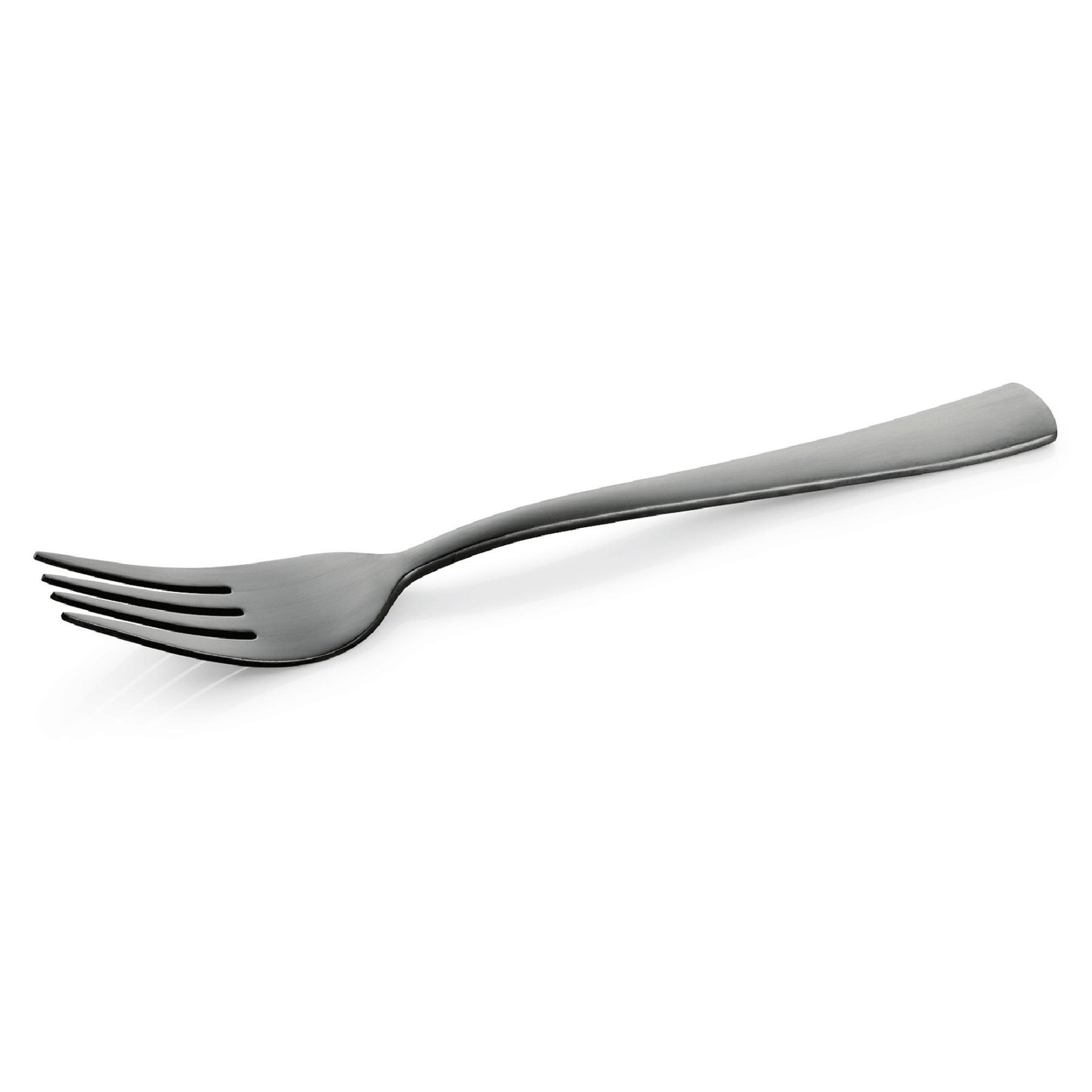 12er Set Menügabel Gabel Besteck Chromstahl schwarz matt 19,5 cm kaufen ...
