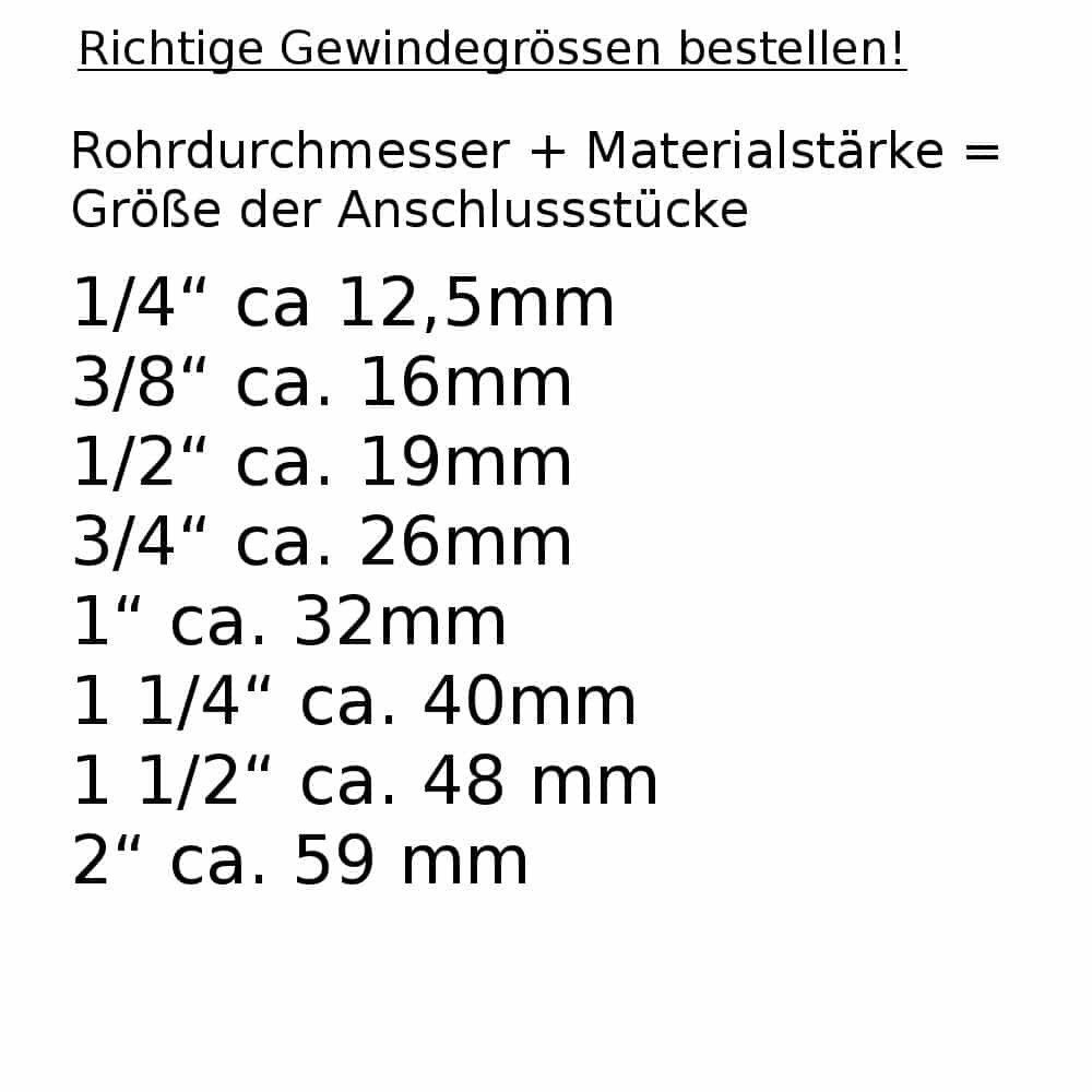 Pressfitting Kupplung 32 x 3 - 1 1/4" AG Made in Germany DVGW kaufen ...