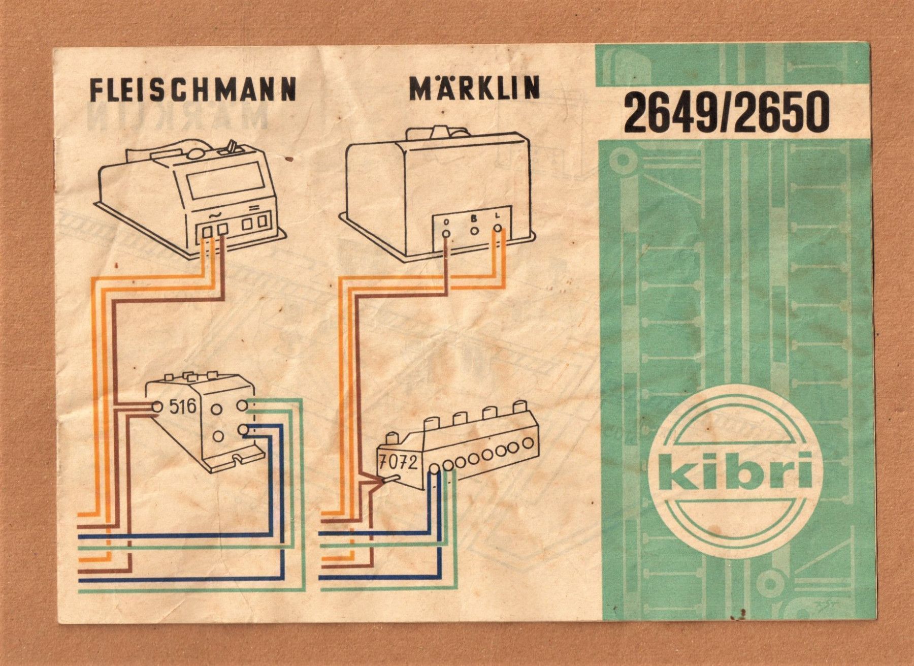 Kibri H0 2649 2650 Bahnübergang Anleitung Instruction Anschlussplan ...