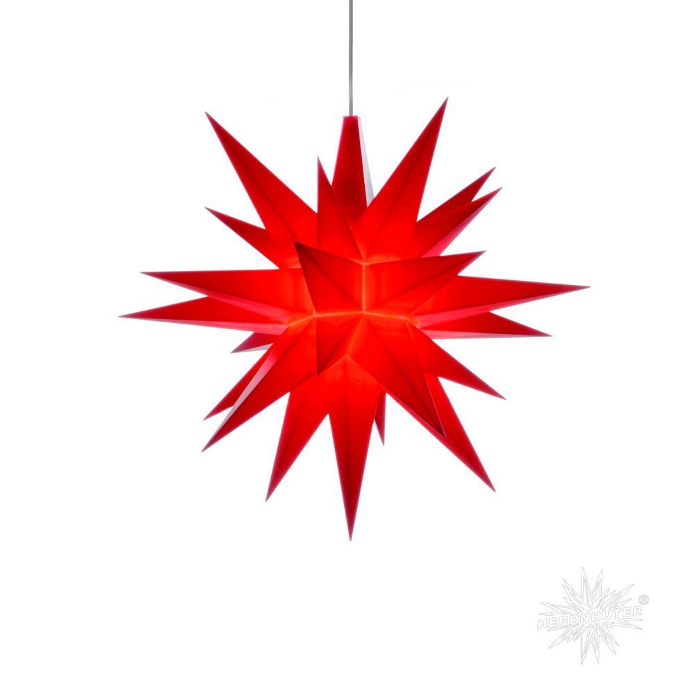 Herrnhuter Stern 13 cm Sterne rot LED Dekorationsstern Weihnachtsstern ...
