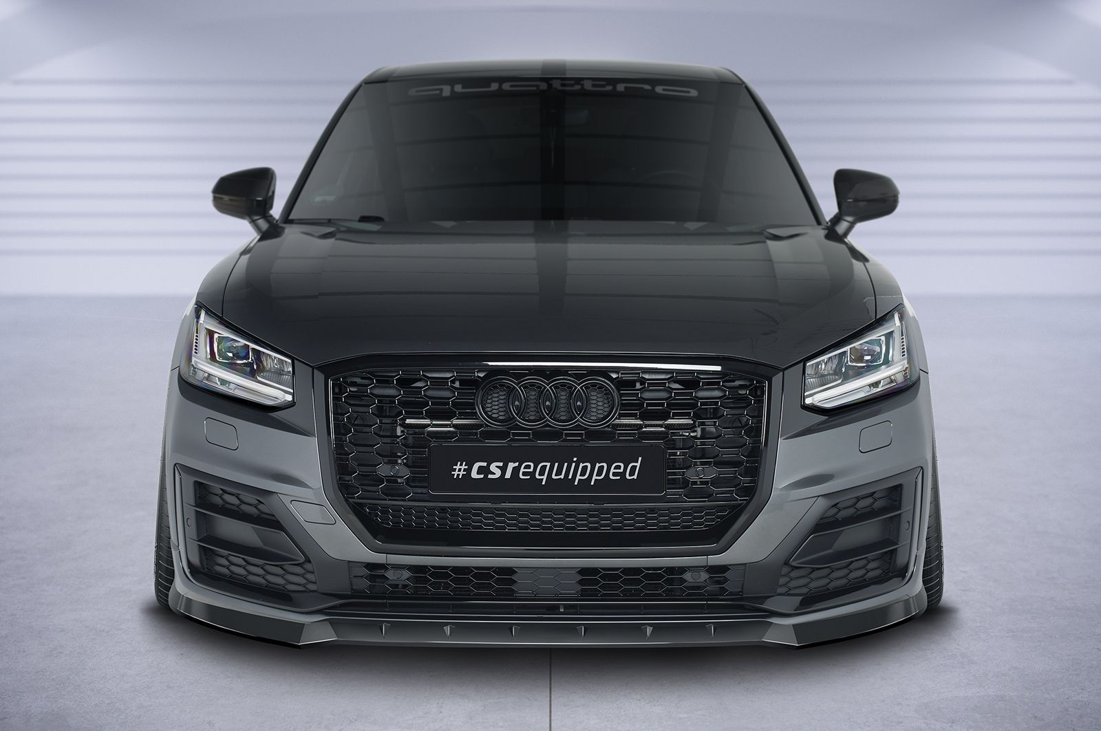 CSR Frontspoiler | Cup-Spoilerlippe mit ABE für Audi Q2 (Typ GA) S-Line ...