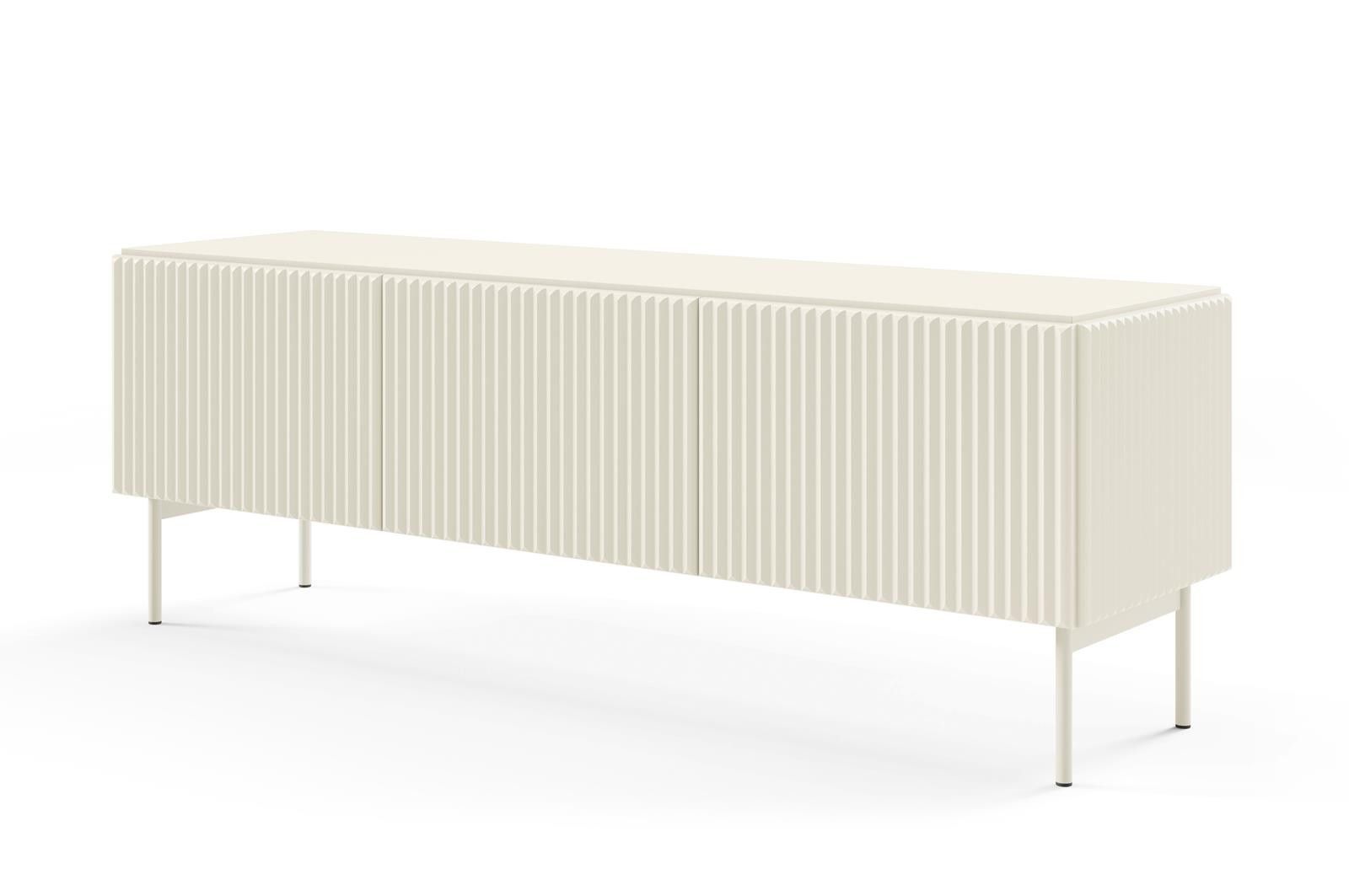 BETTSO TUTTI 147 cm Kaschmir eleganter dreitüriger RTV-Schrank mit ...