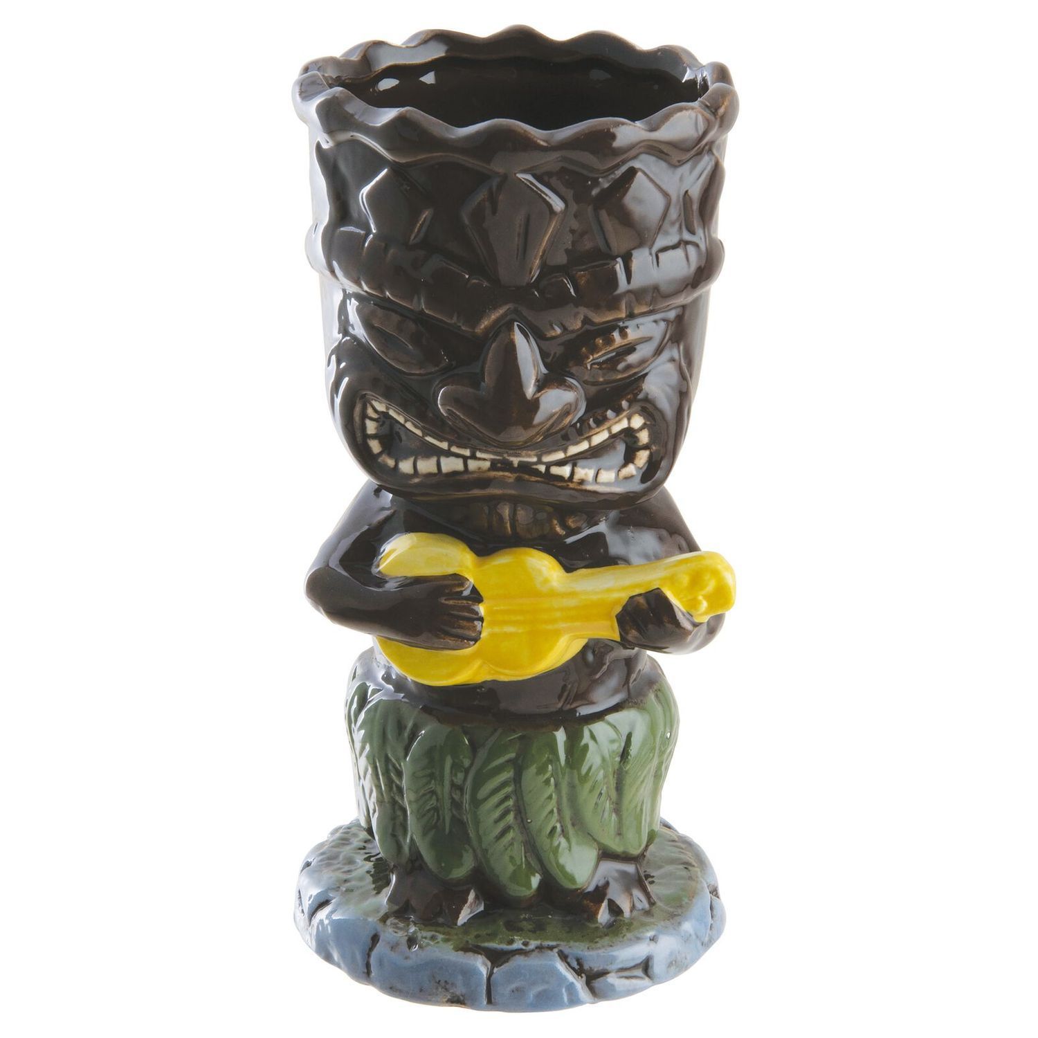 Tiki Becher Ukulele 400 ml Keramik braun kaufen bei Hood.de
