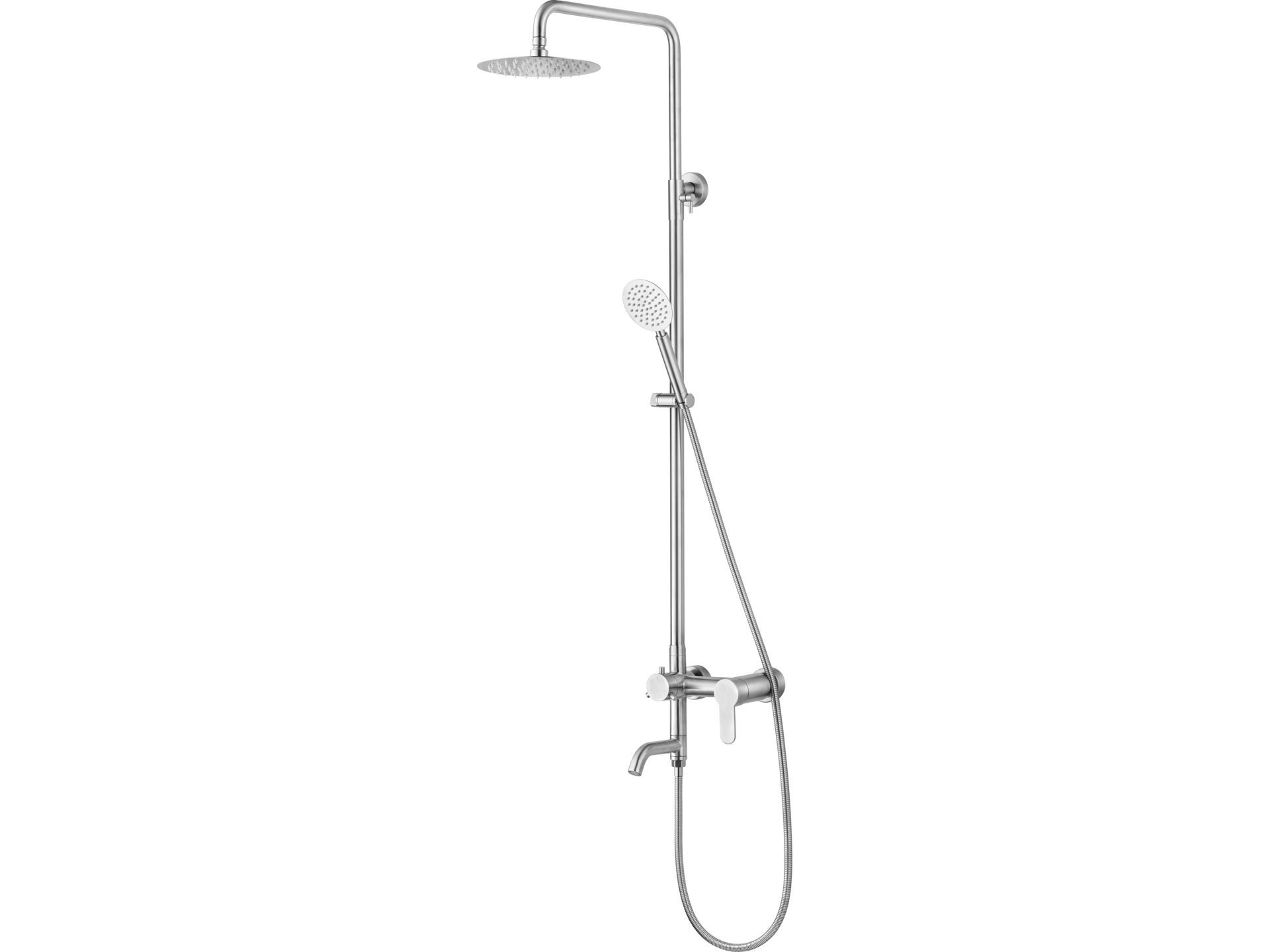 Colonne de douche en acier inoxydable avec ensemble de douche STEELY 3 ...