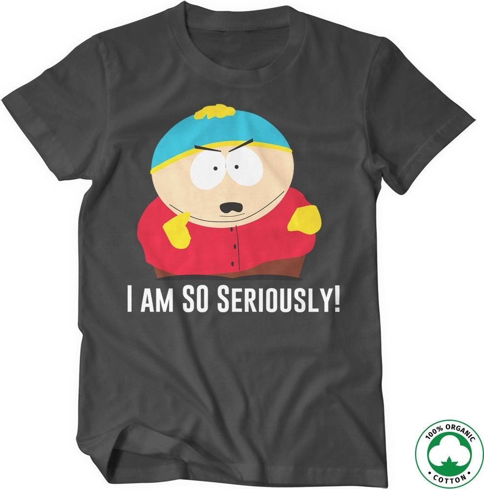 South Park Eric Cartman I Am So Seriously Organic T-Shirt Dark-Grey ...