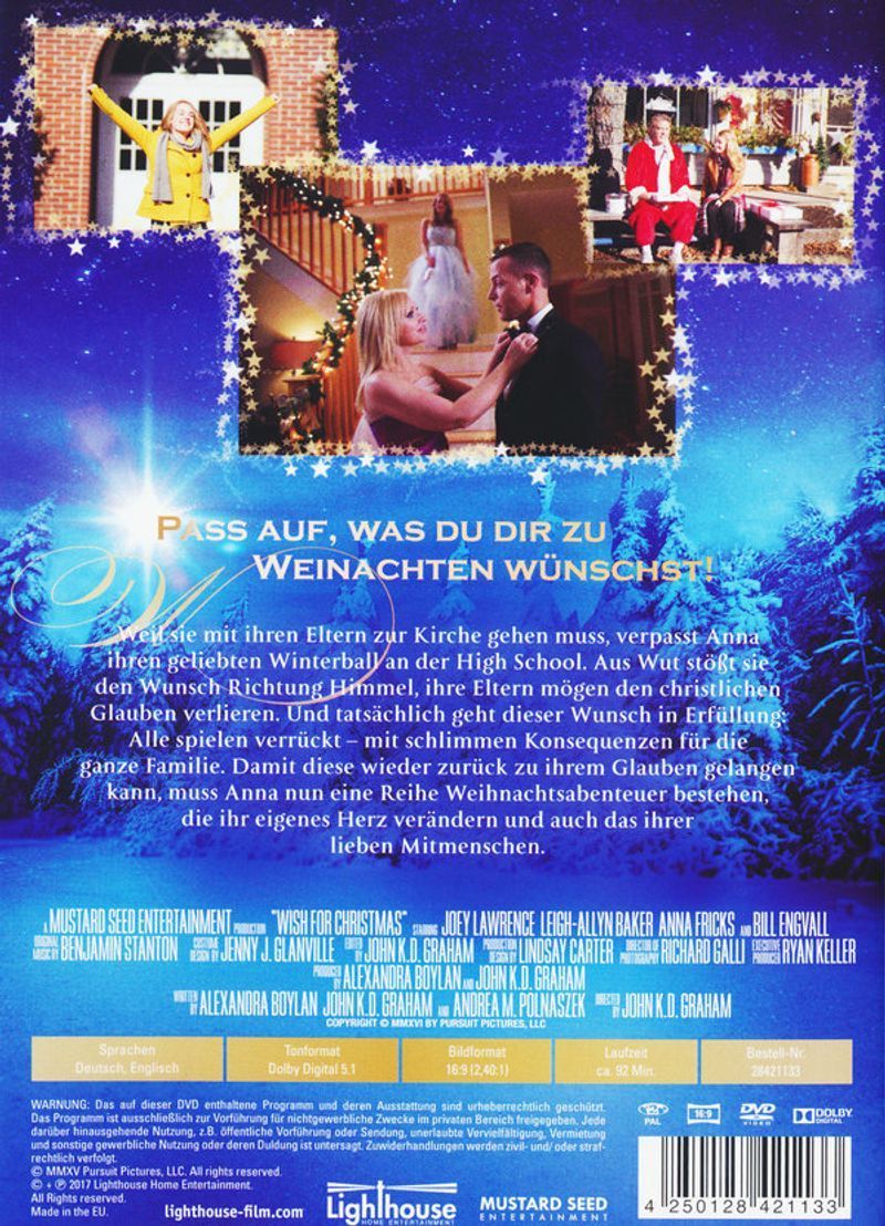 Wish for Christmas (DVD) Glaube a. Weihn. Min: DD5.1WS - Lighthouse ...