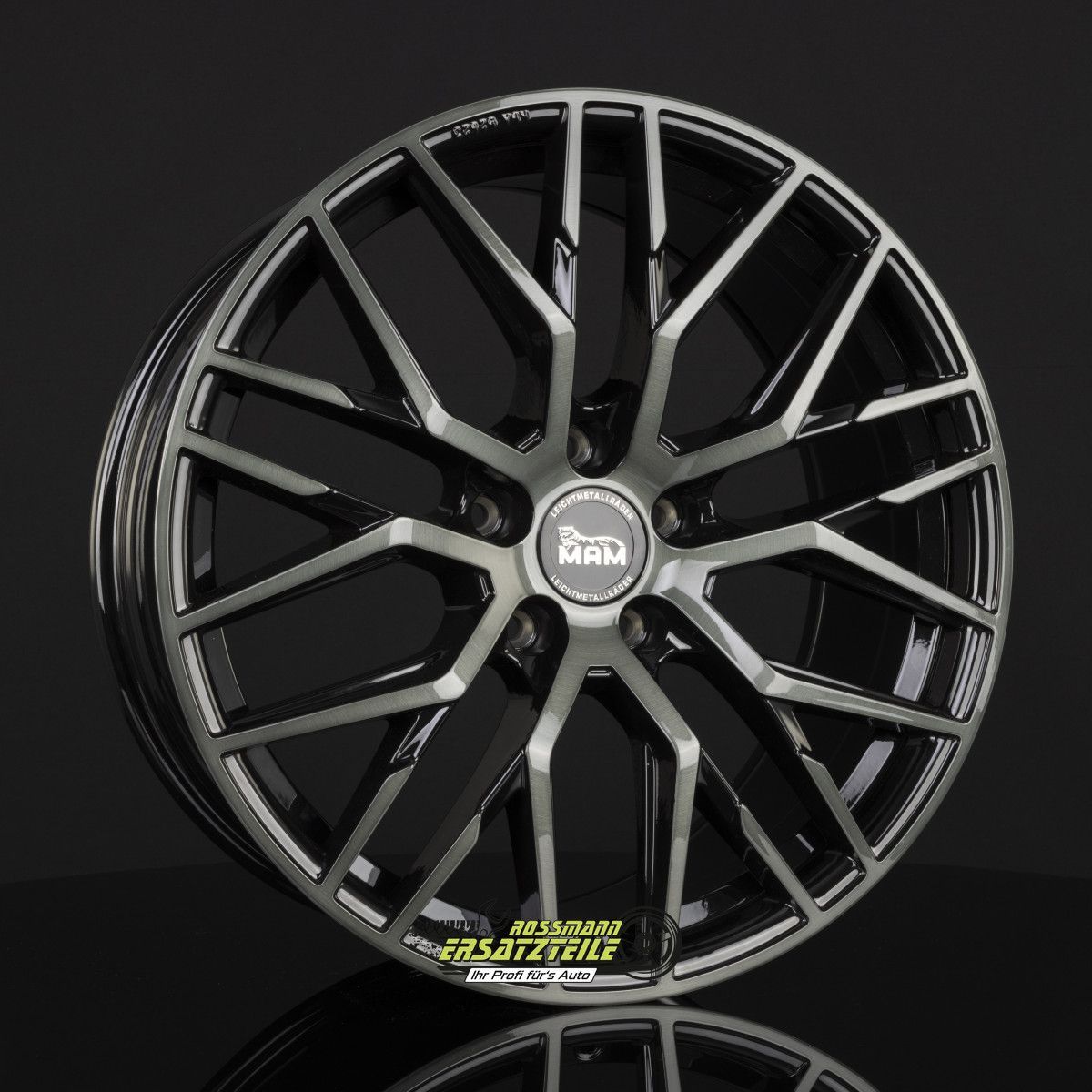 2x MAM RS4 gun metal brushed 8.5x20 ET30 - LK5/112 ML72.6 Felge Alu ...