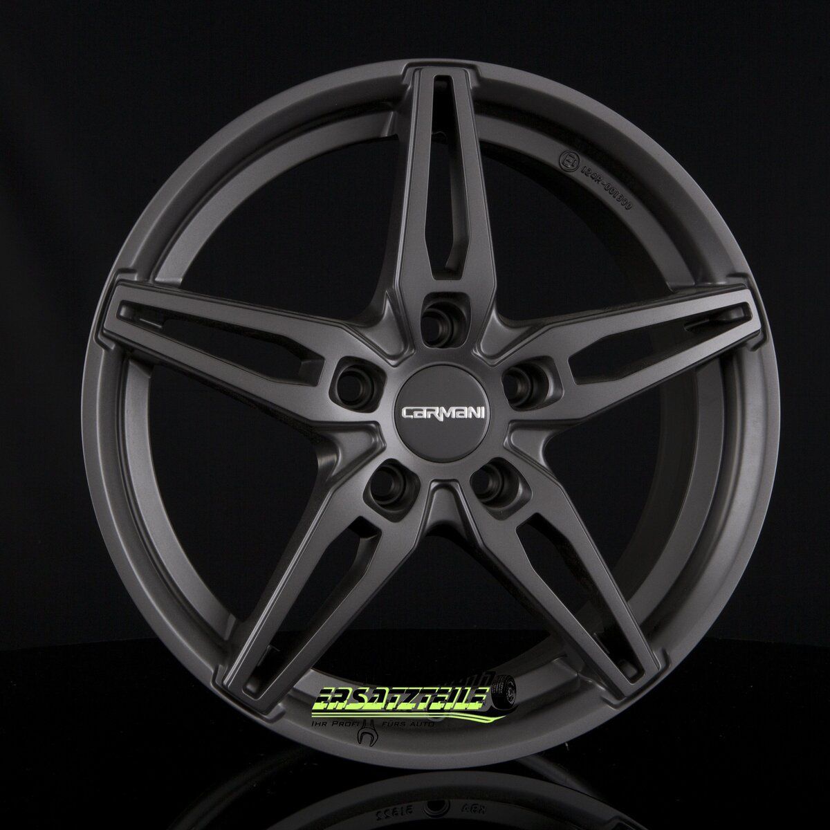 4x Carmani 15 Oskar hyper gun 6.5x16 ET48 - LK5/112 ML57.1 Felge Alu ...
