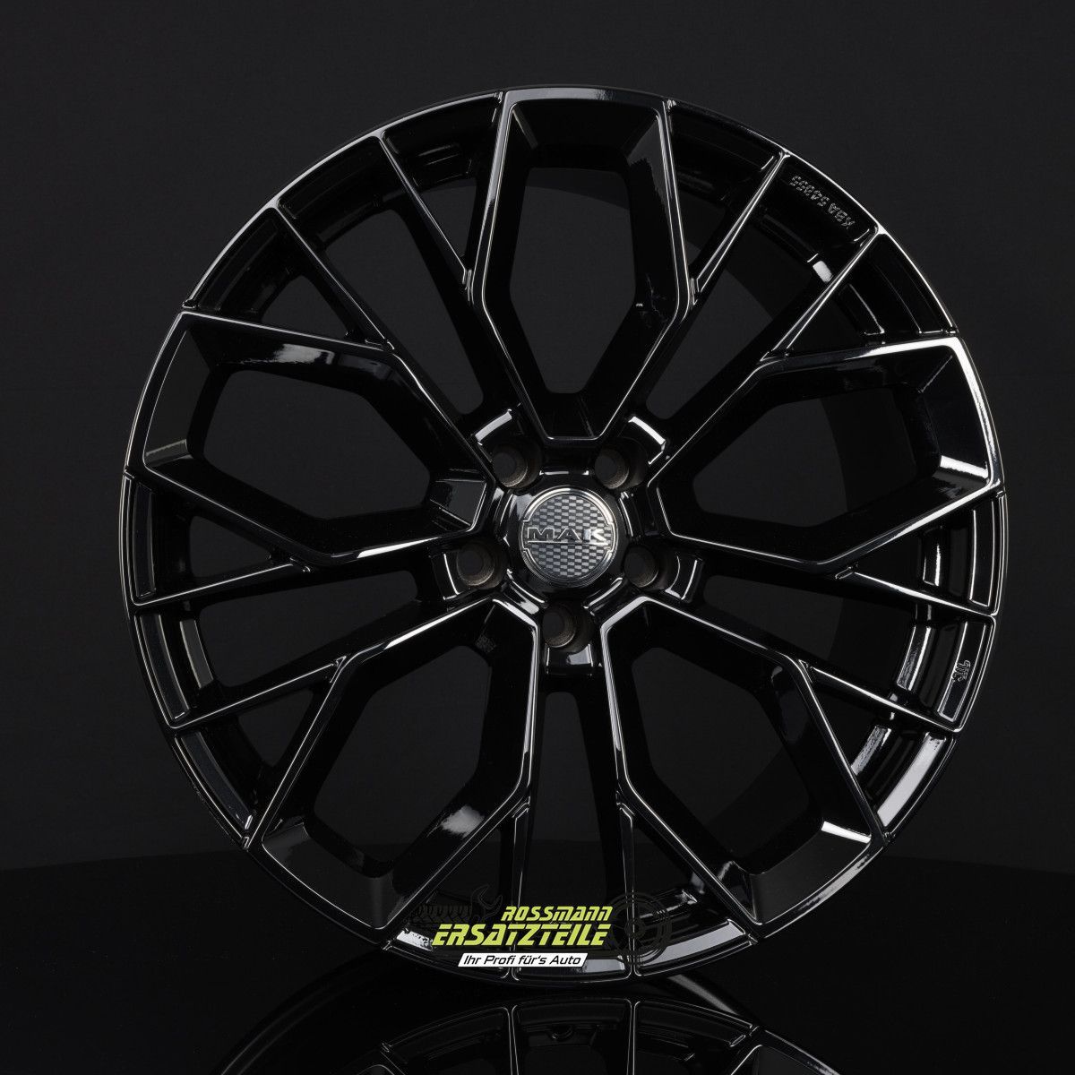 4x Mak Stilo gloss black 8x18 ET33 - LK5/110 ML65.1 Felge Alu kaufen ...