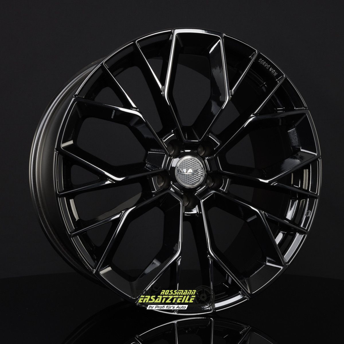 4x Mak Stilo gloss black 8x18 ET33 - LK5/110 ML65.1 Felge Alu kaufen ...