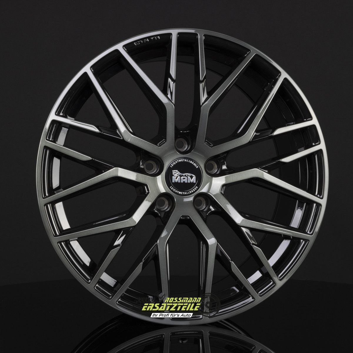 4x MAM RS4 gun metal brushed 8.5x20 ET45 - LK5/108 ML72.6 Felge Alu ...