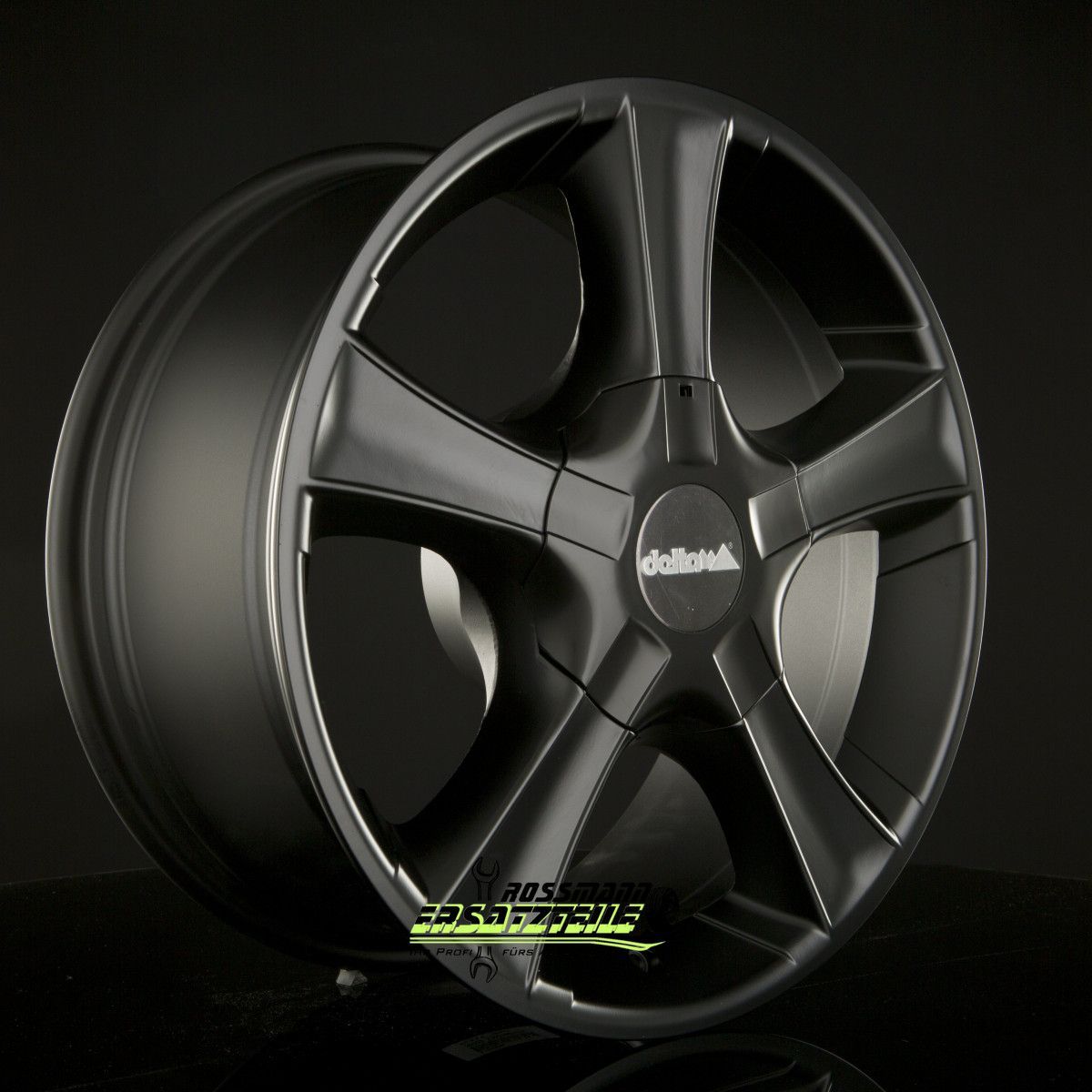 4x Delta 4X4 Sins matt black 8x18 ET40 - LK6/139.7 ML93.1 Felge Alu ...