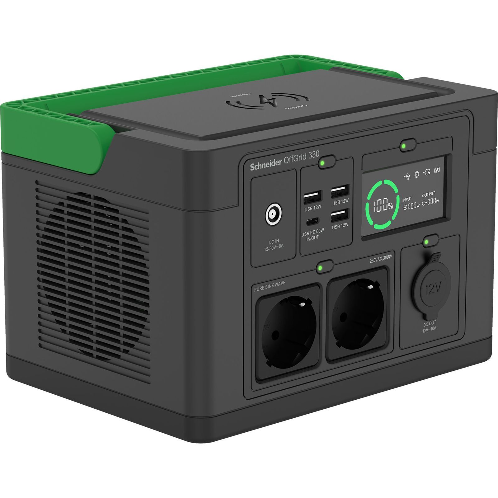 APC Schneider OffGrid 330 - Tragbares kraftwerk - LCD, Lithium-Ionen, 2 CEE 7/3 Schu kaufen bei ...