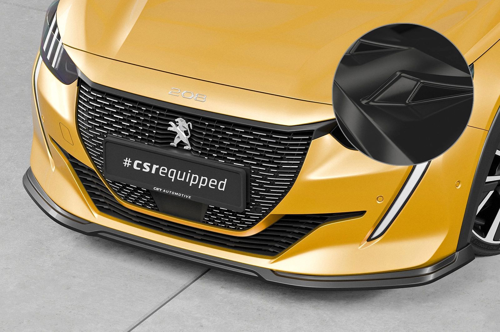 CSR Frontspoiler | Cup-Spoilerlippe mit ABE für Peugeot 208 II GT / GT ...