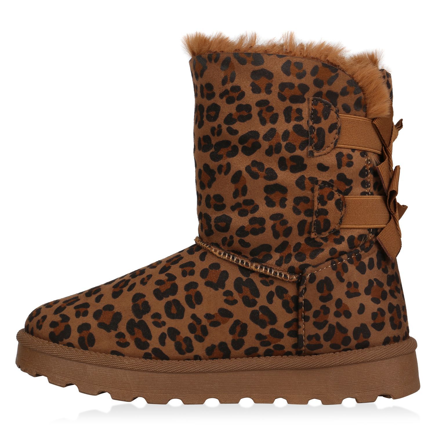 VAN HILL Damen Stiefeletten Schlupfstiefeletten Winter Boots Warm ...