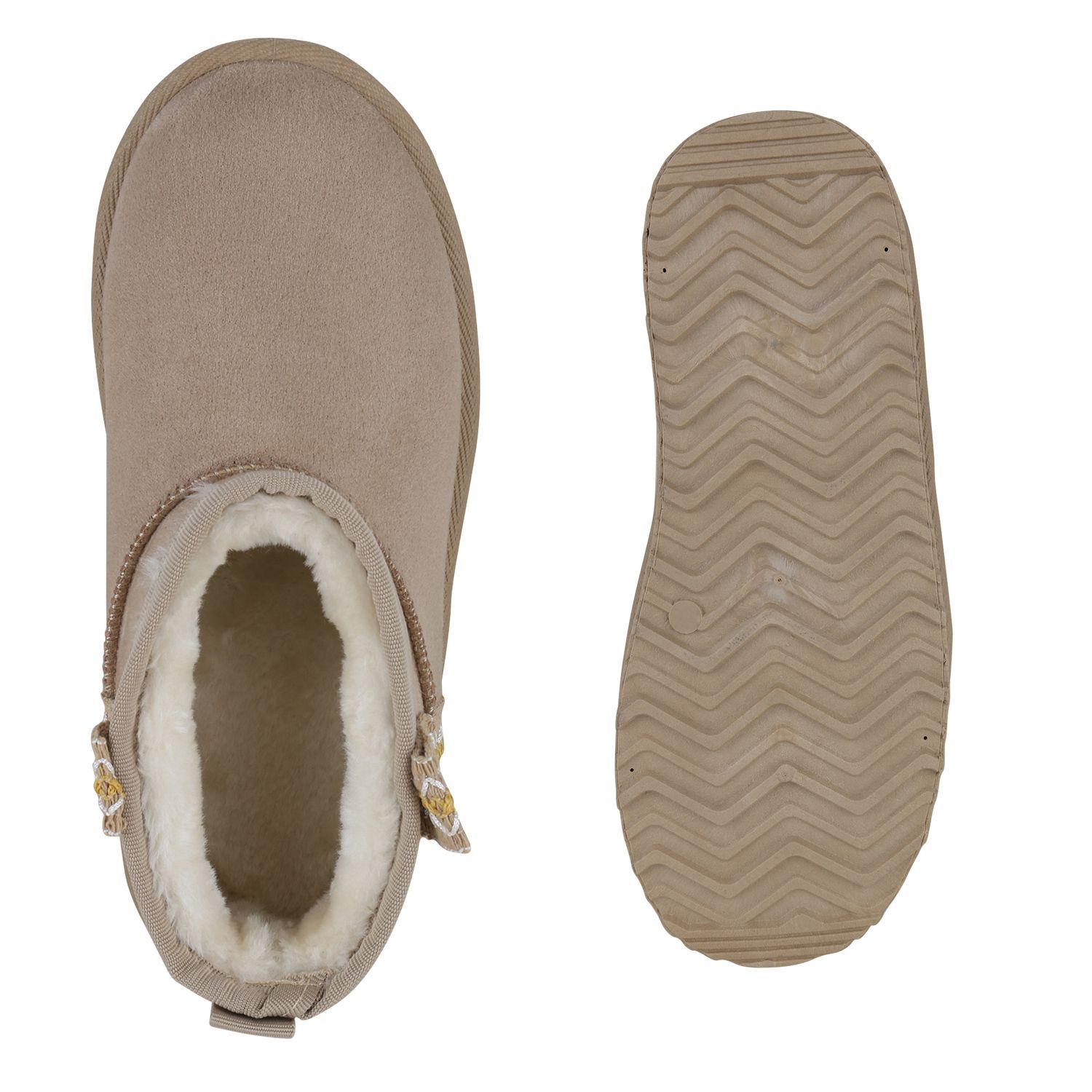 VAN HILL Damen Warm Gefütterte Winter Boots Stiefeletten Bequeme Schuhe ...