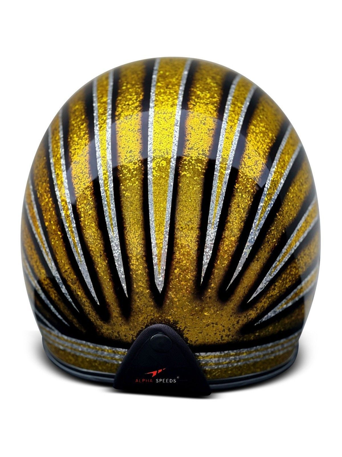 Alpha Speeds Super Flake Jet Helm Biker Chopper Motorrad Jethelm Custom ...