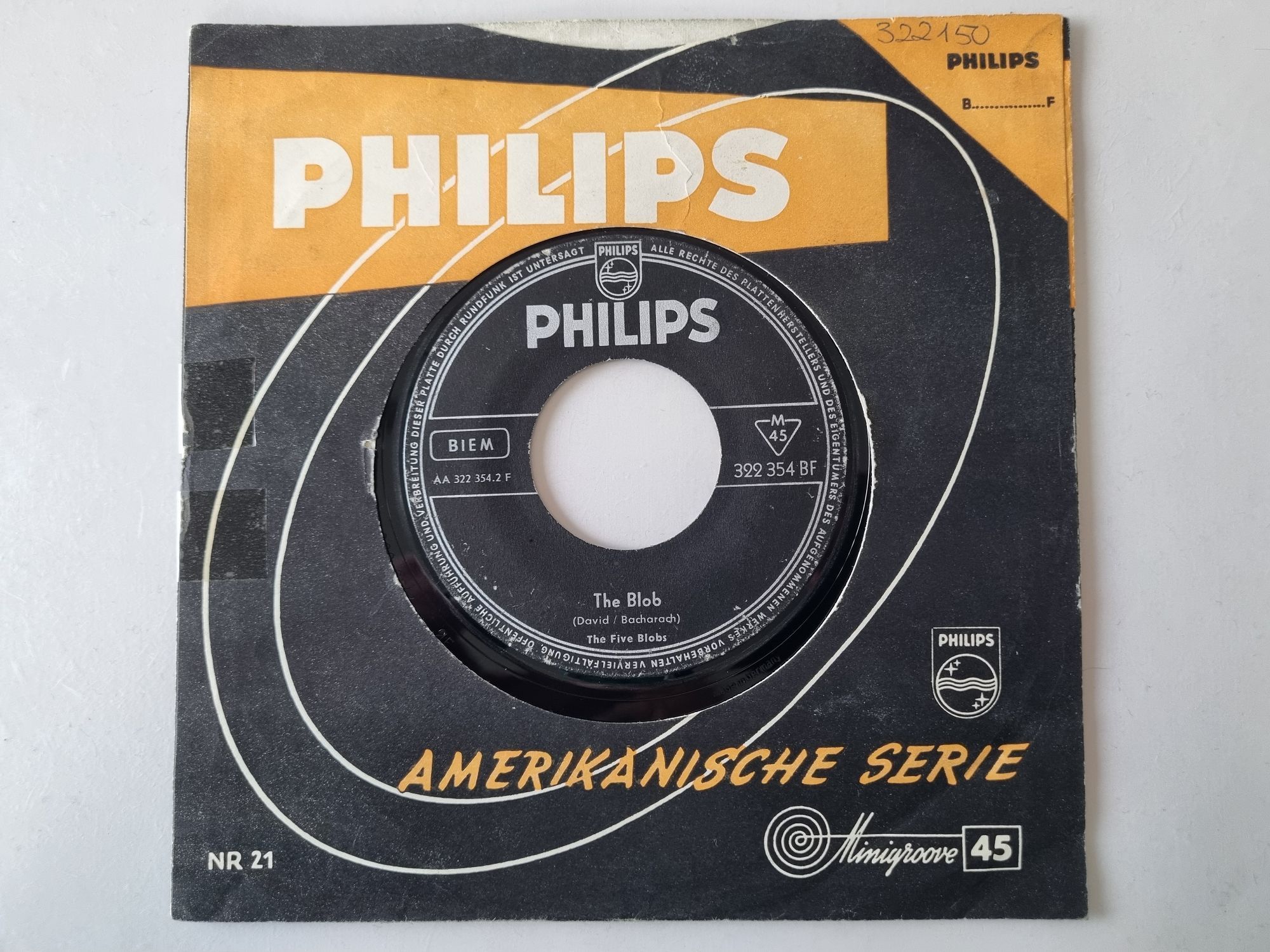 The Five Blobs - The Blob 7'' Vinyl Germany/ READ FOR Condition1 gebraucht kaufen bei Hood.de