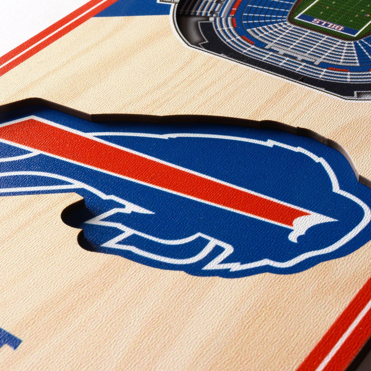 NFL Buffalo Bills Stadion Stadium 3D Wandbild Wood Banner Holzschild ...
