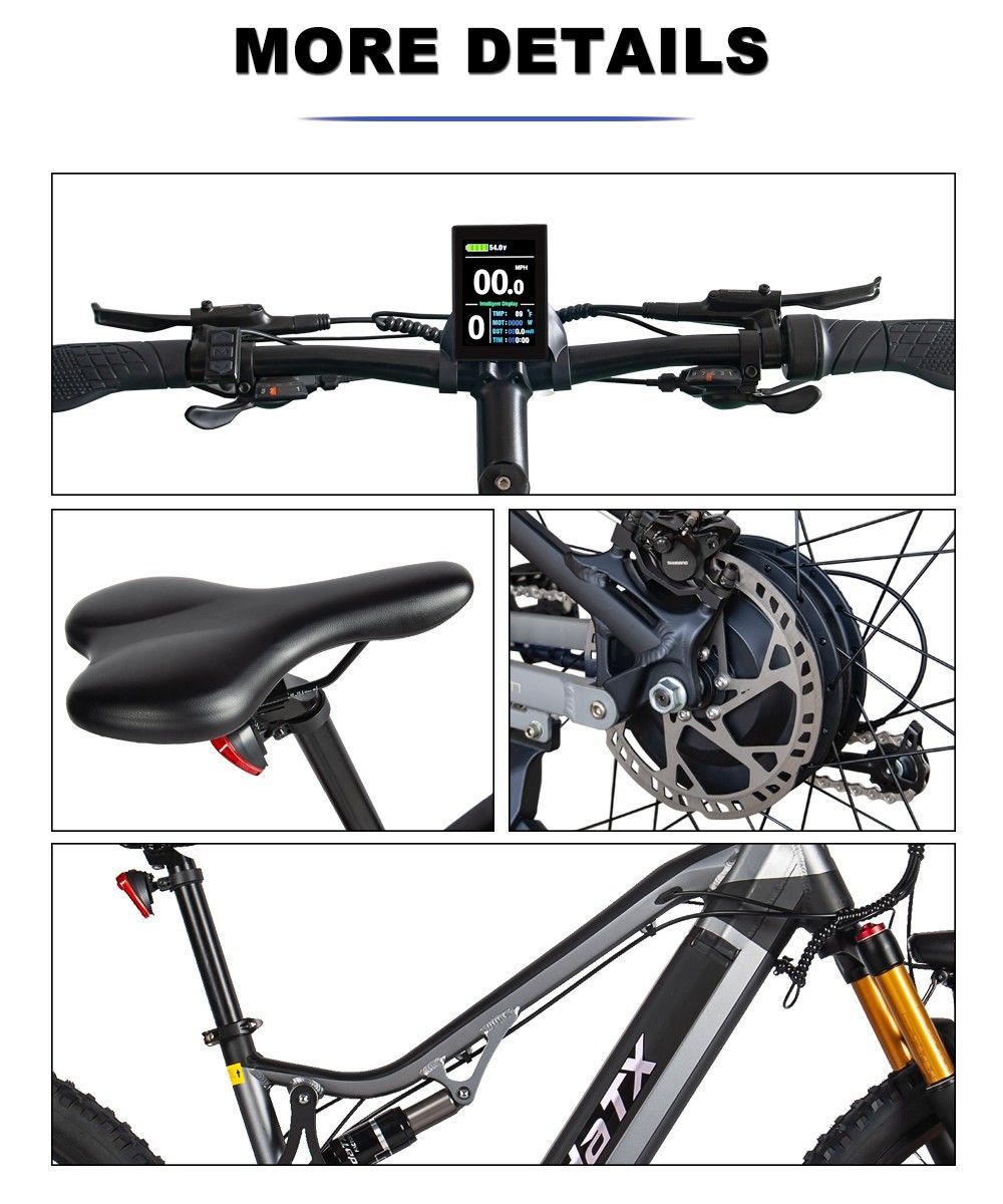 29 Zoll E-Mountainbike 48V 19.2Ah Akku, 250W Motor, 27-Gang ...