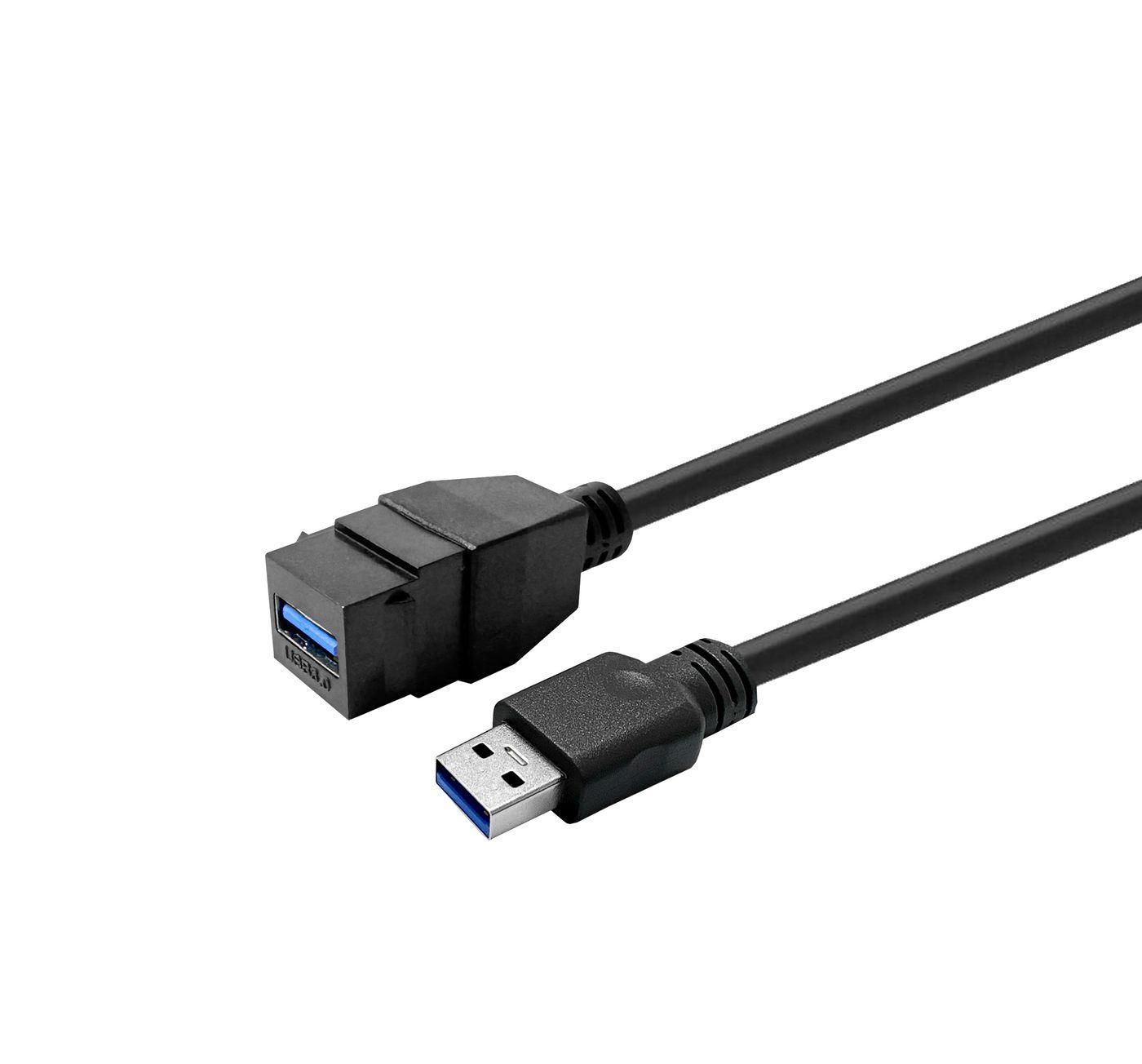USB-Adapter Vivolink Keystone Schwarz USB 3.0 kaufen bei Hood.de