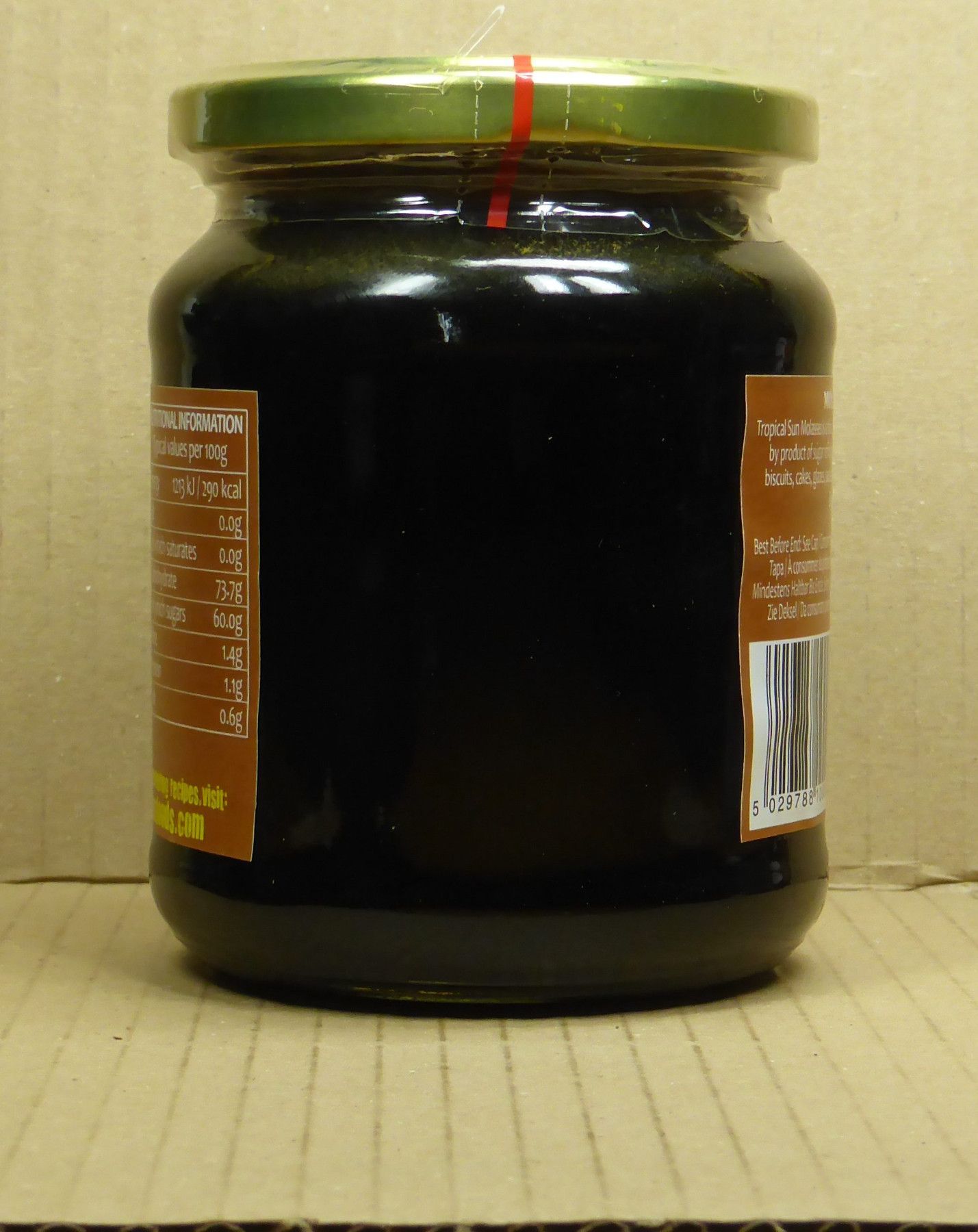 454gr Raw Sugar Cane Molasses/Zuckerrohr Melasse von Tropical Sun VEGAN ...