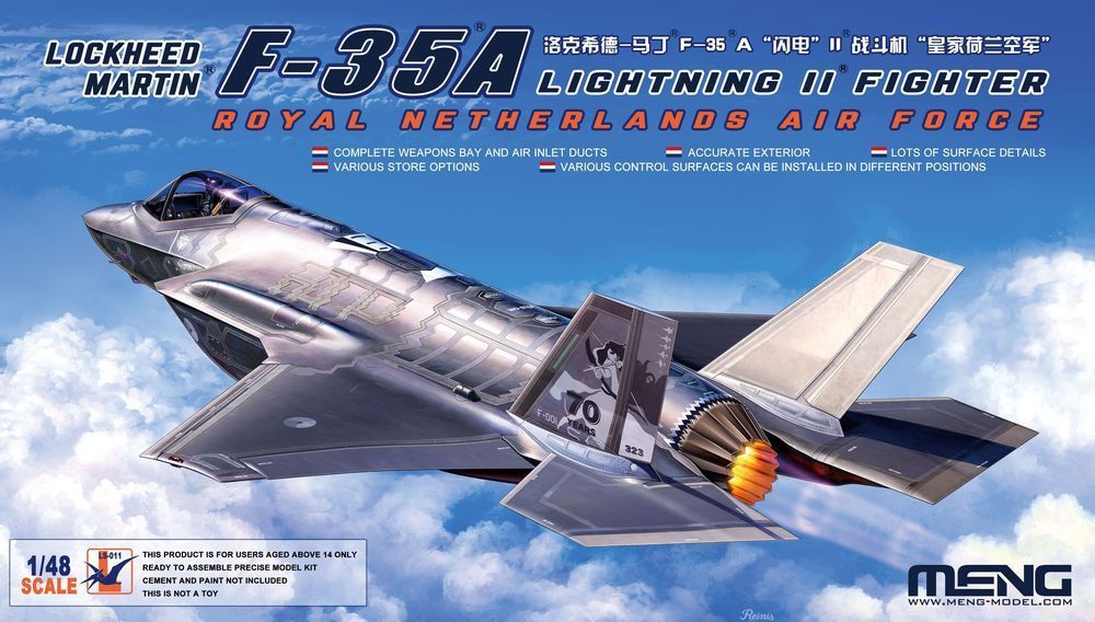 MENG-Model 1:48 LS-011 Lockheed Martin F-35A Lightning II Fighter Royal ...