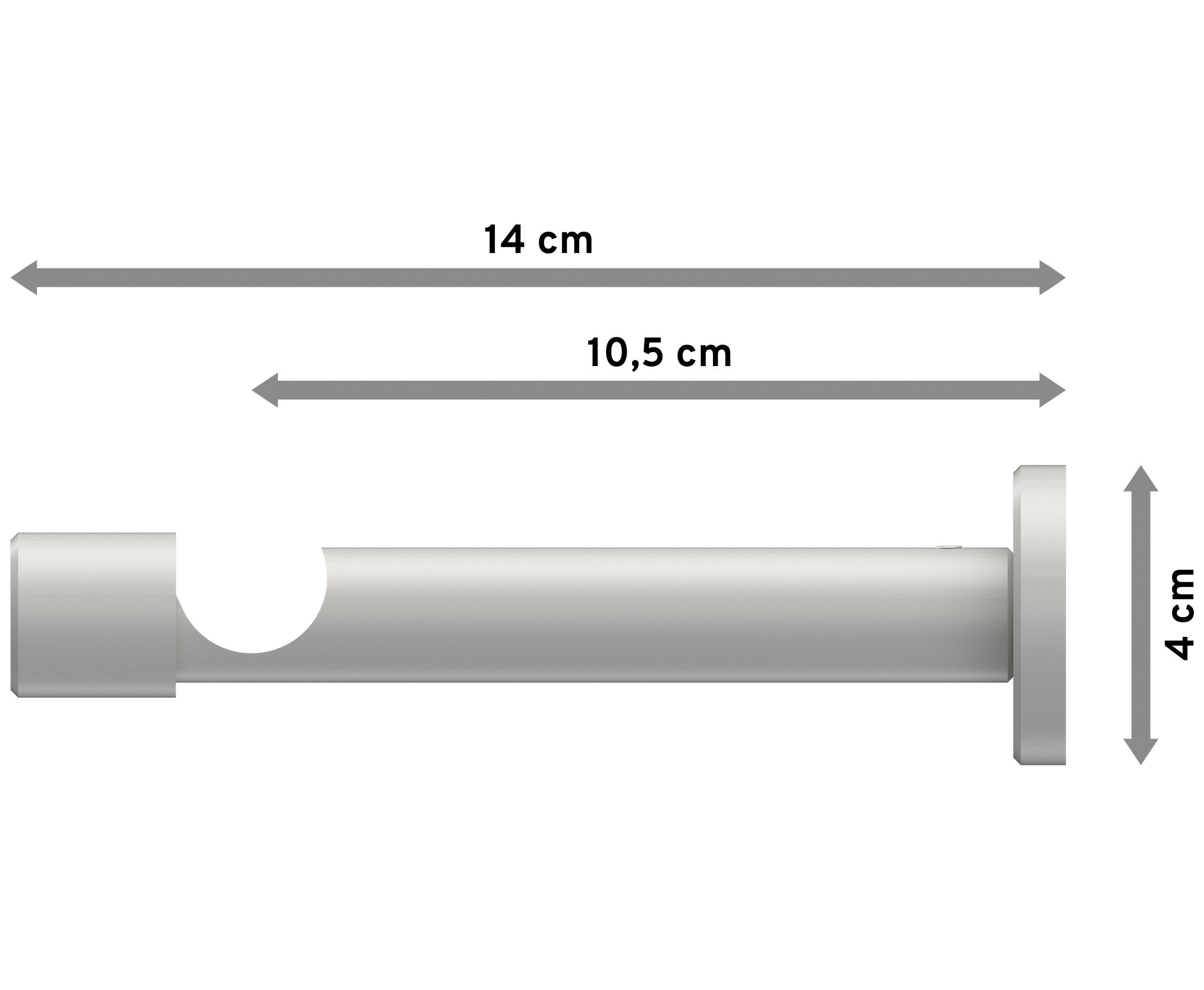 Interdeco Gardinenstangen Träger 1-lauf Ø 20 mm Weiß Prestige WA 10,5 ...