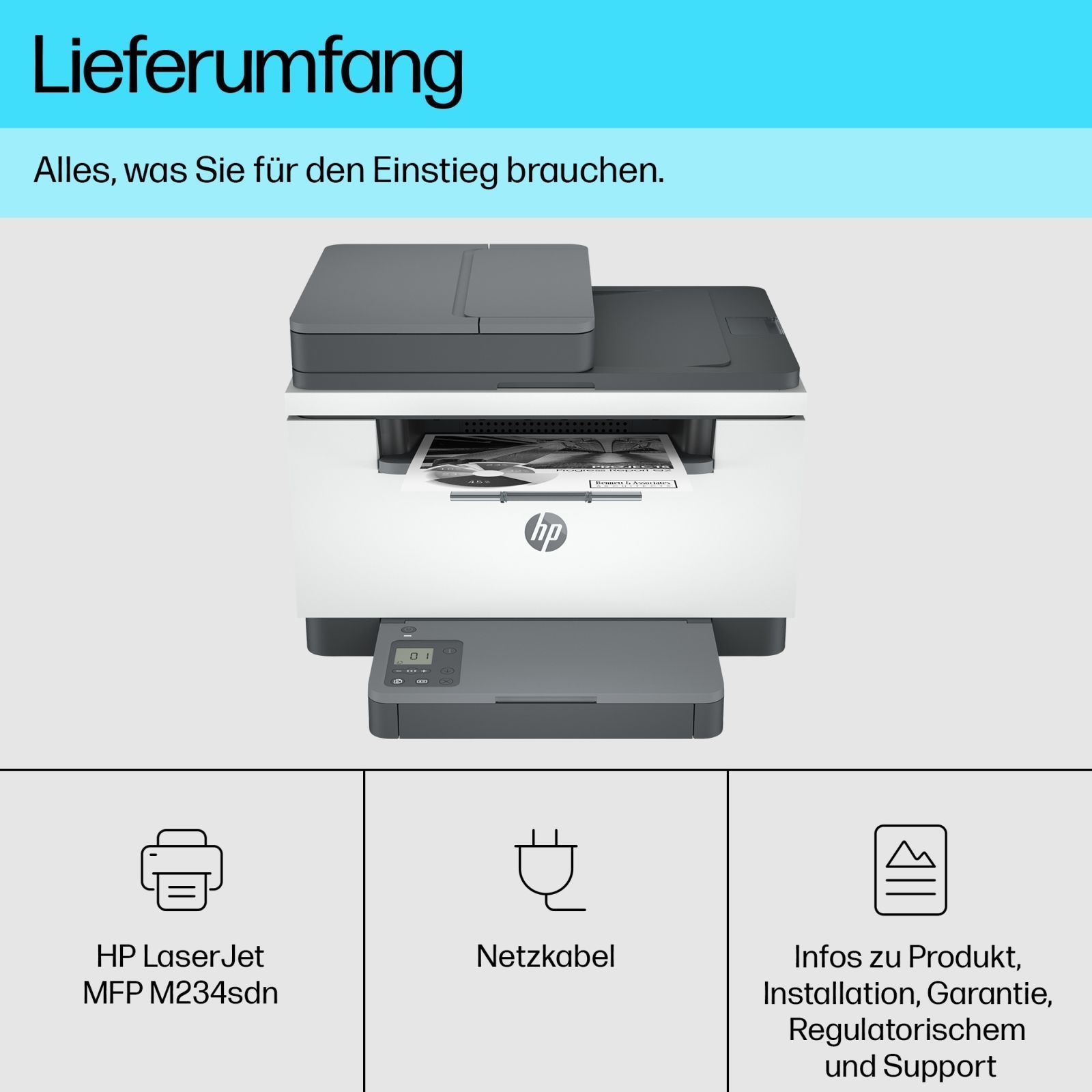 HP LaserJet MFP M234sdn Drucker, Laser, Monodruck, 600 x 600 DPI, A4 ...