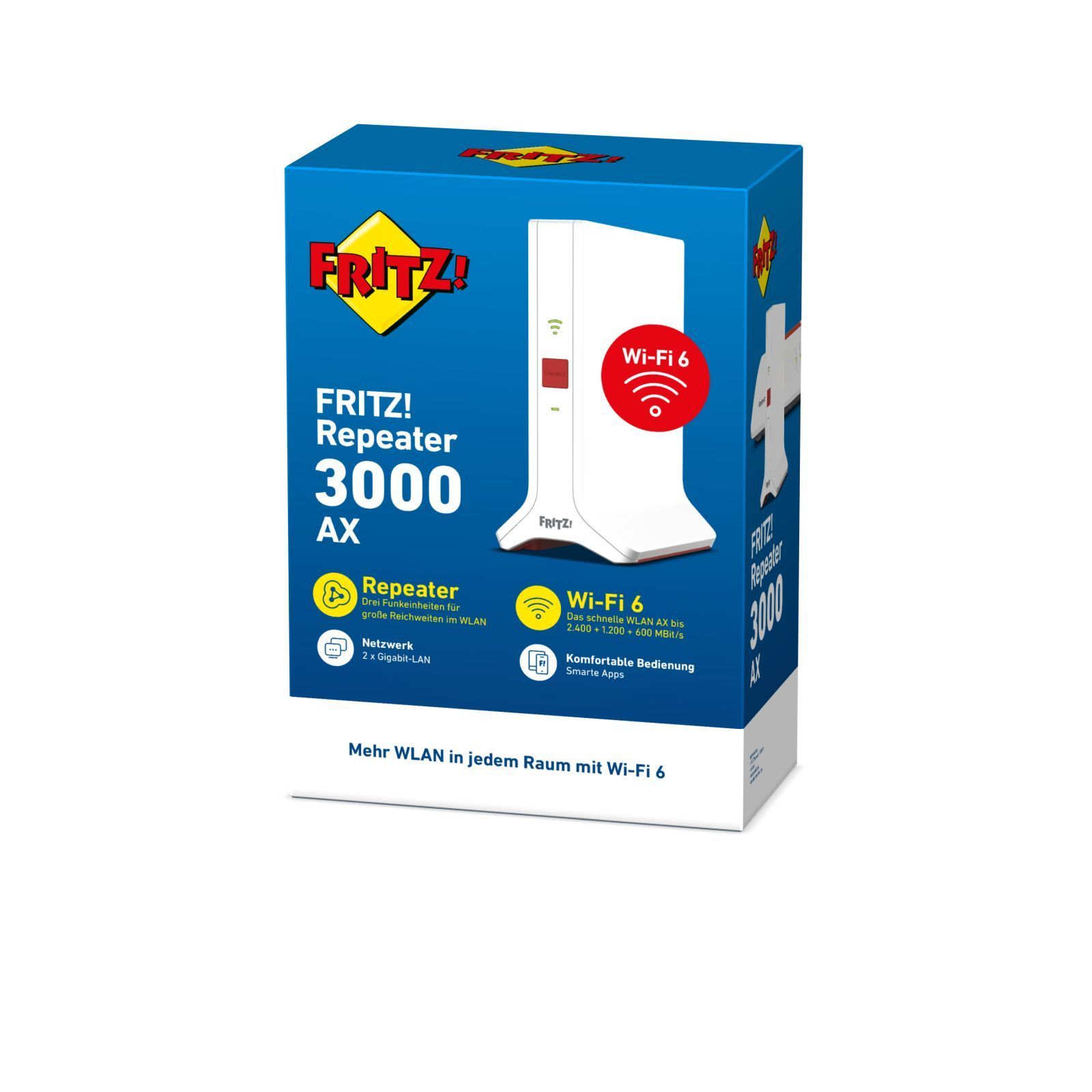 AVM FRITZ! Repeater 3000 AX - Wi-Fi-Range-Extender - 1GbE - Wi-Fi 6 - 2 ...