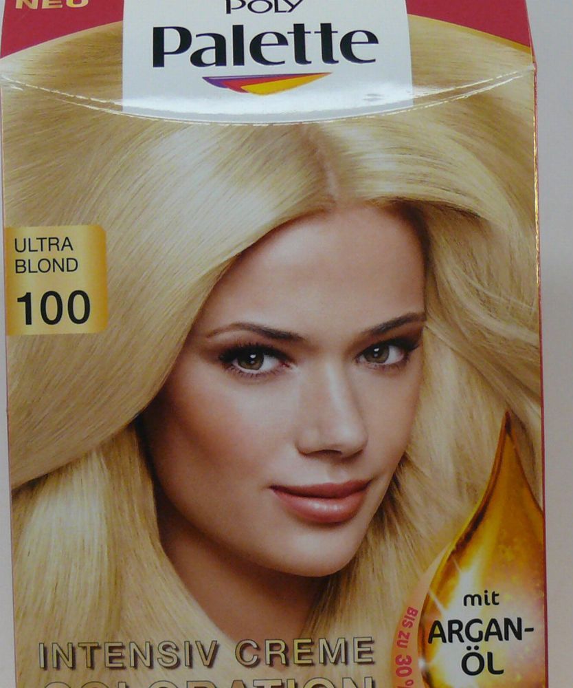 Poly Palette Haarfarbe Ultra Blond 100 mit Argan Öl Maximierte ...