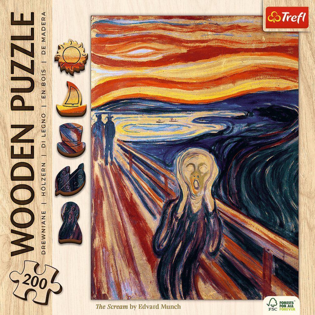 TREFL Holzpuzzle Art: Edvard Munch - Scream 200 dlks kaufen bei Hood.de