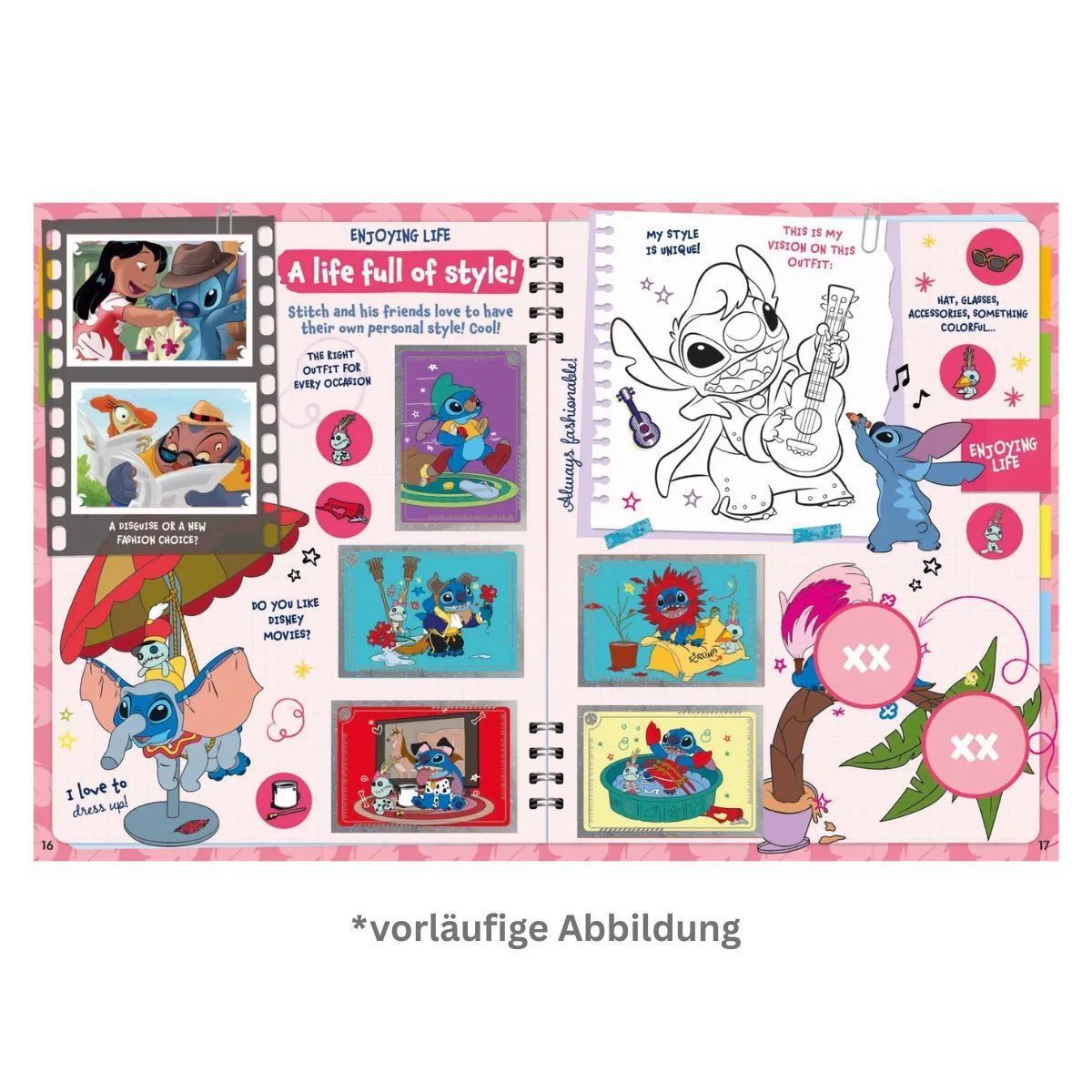 Panini Disney Stitch Super ScrapBook Stickerkollektion – BOX ...