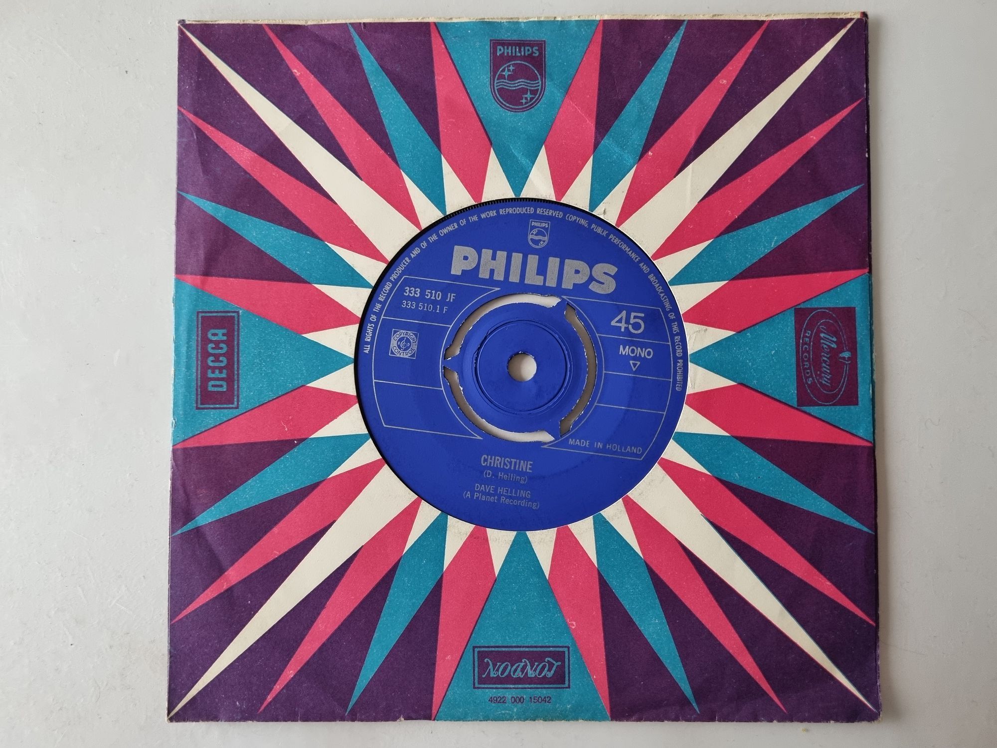 Dave Helling - Christine 7'' Vinyl Holland gebraucht kaufen bei Hood.de