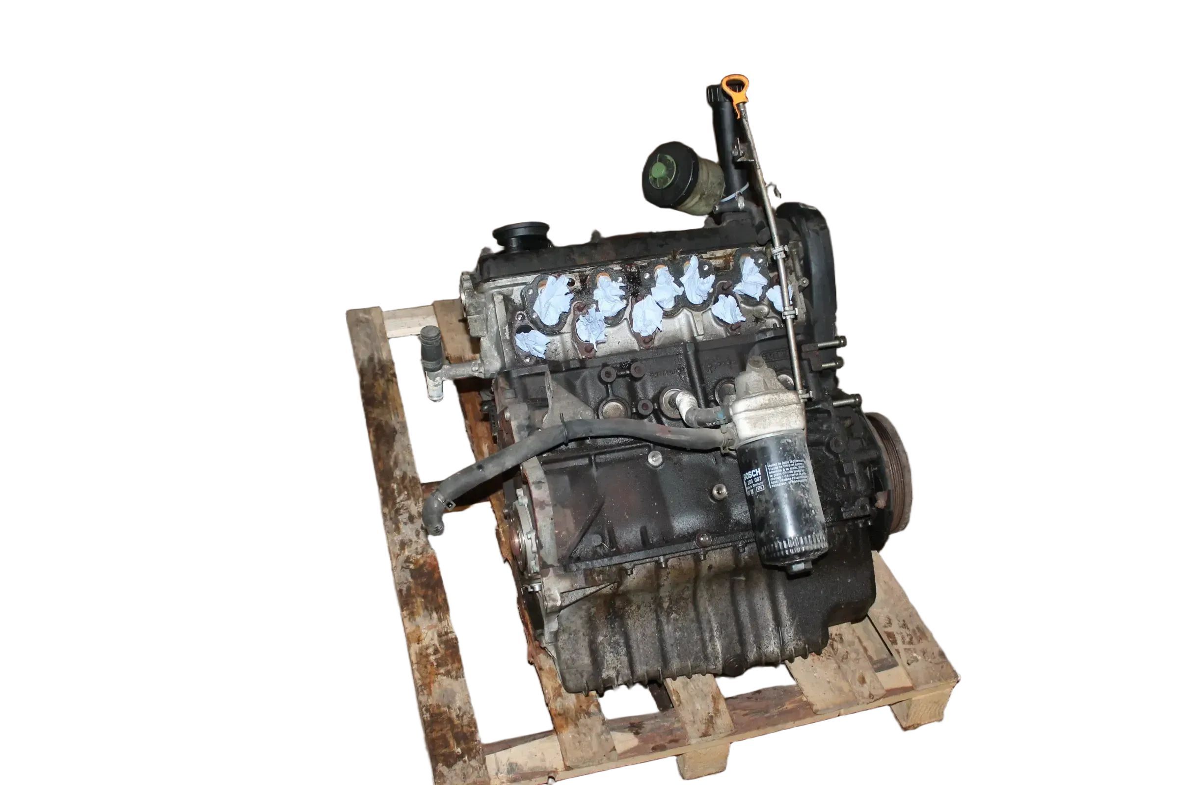 VW T4 2.5 AVT Motor Benziner Motorblock Zylinderkopf Ölwanne 330.000km ...