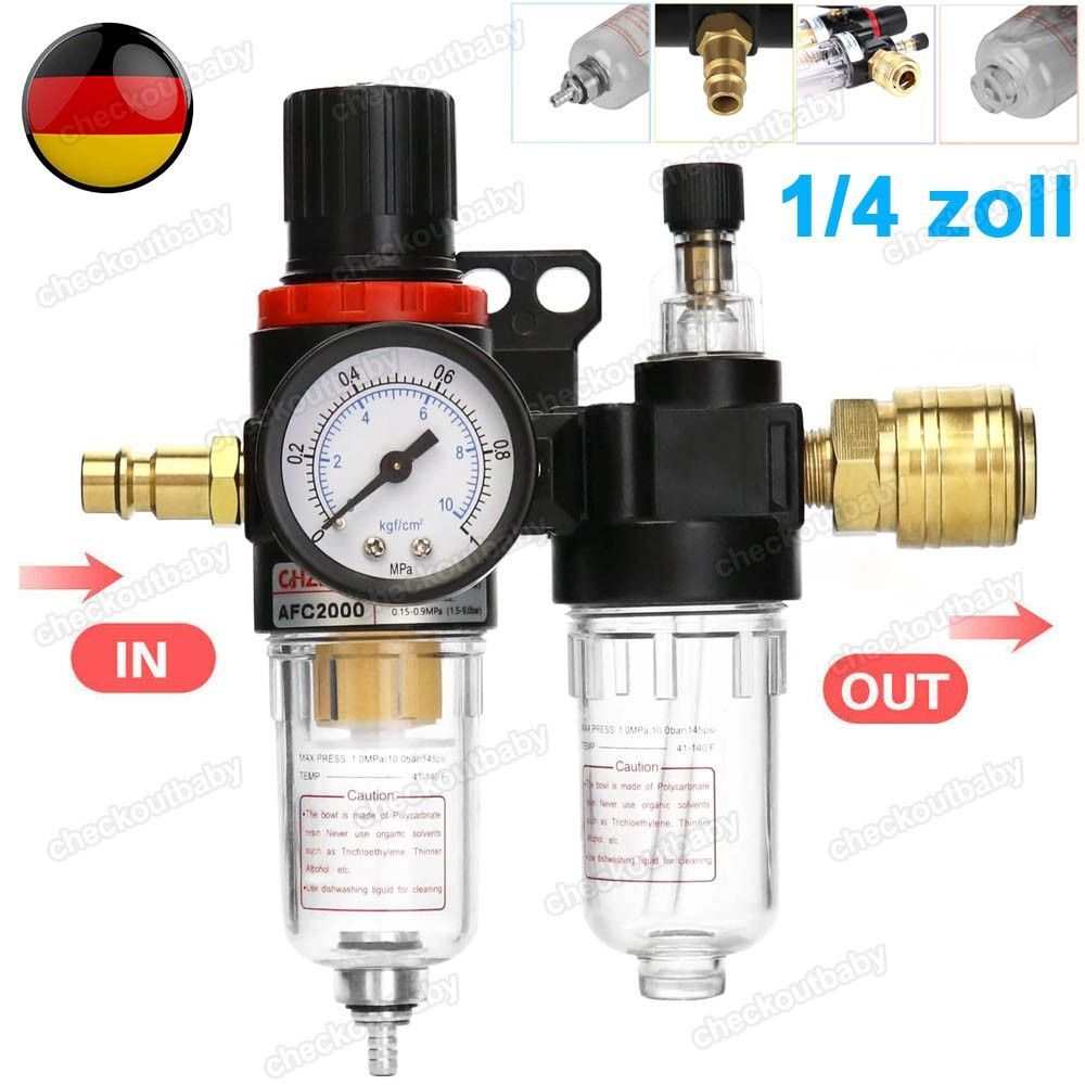 Druckluft Wartungseinheit Druckminderer Wasserabscheider Öler Filter ...