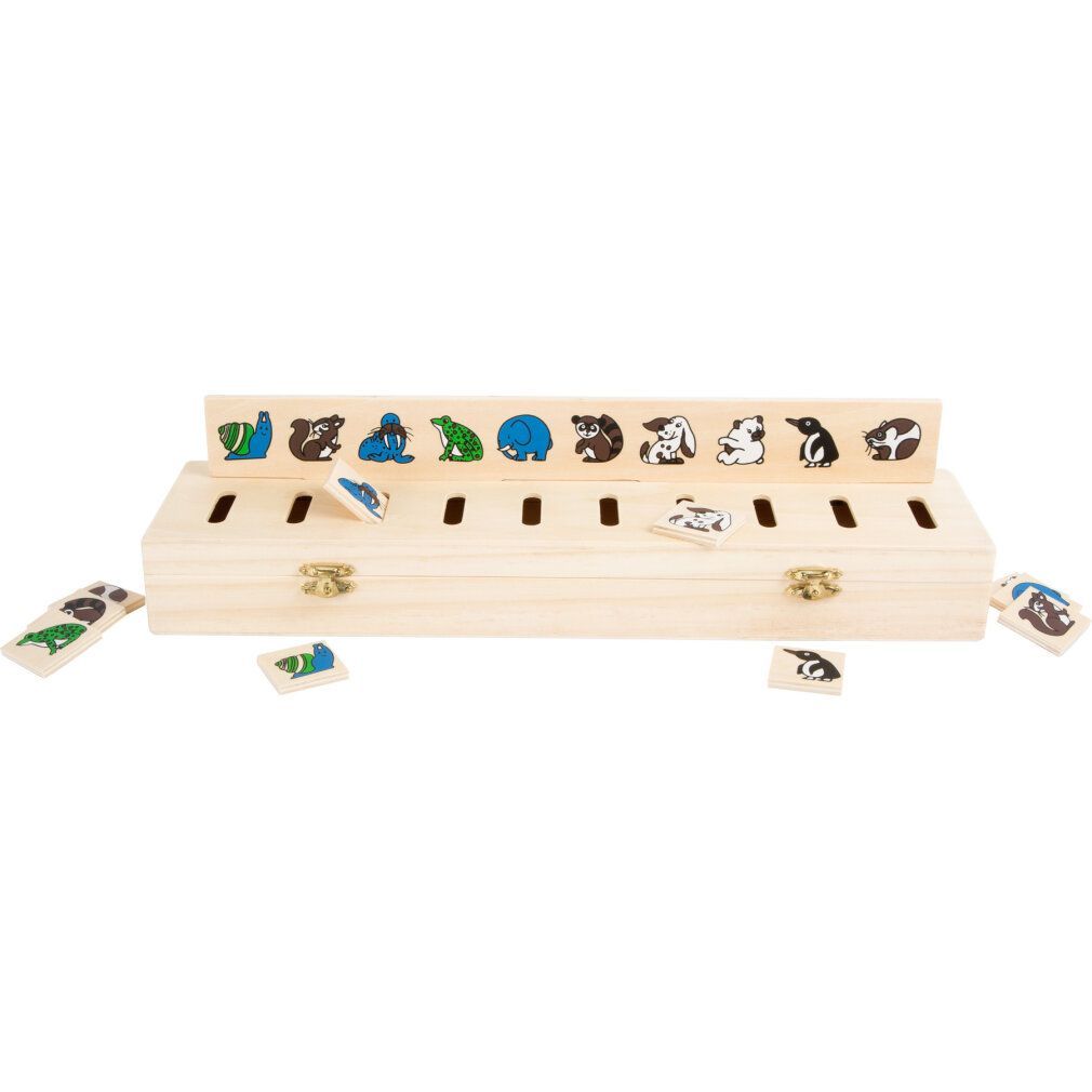 small foot 6494 Bildersortierbox aus Holz, mit 50 Symbolplättchen ...
