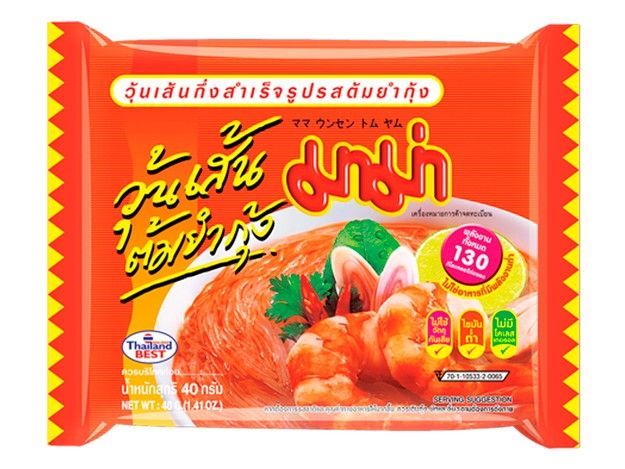 30er-Pack MAMA Instant Glasnudeln Mungbohnen Tom Yum Koong 40g kaufen ...