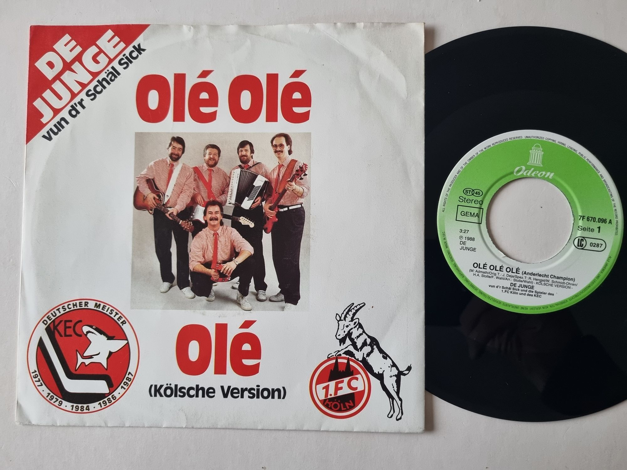 De Junge vun d'r Schäl Sick/ 1. FC Köln/ KEC - Olé Olé 7'' Vinyl ...