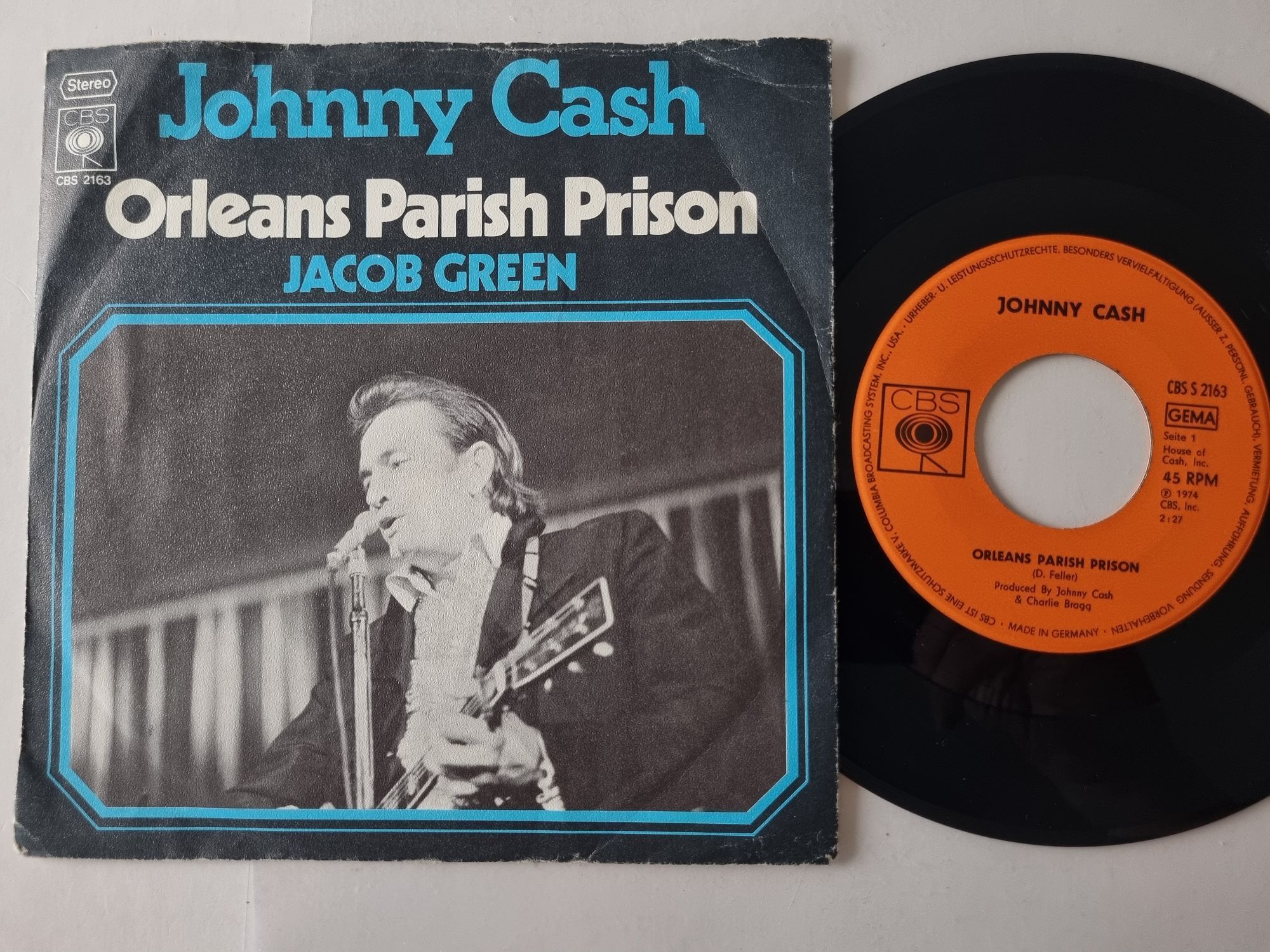 Johnny Cash - Orleans Parish Prison 7'' Vinyl Germany gebraucht kaufen ...
