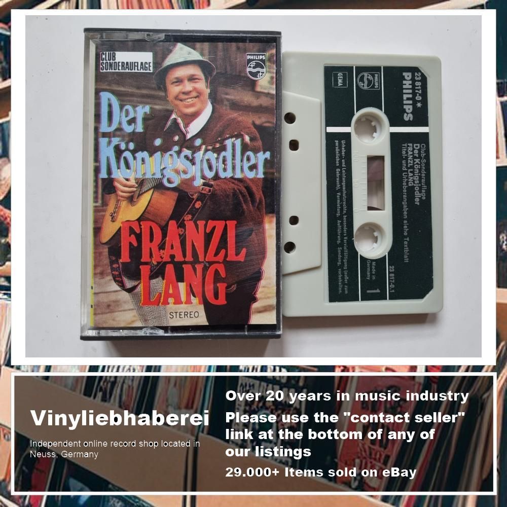 Franzl Lang - Der Königsjodler Cassette Germany CLUB Sonderauflage ...
