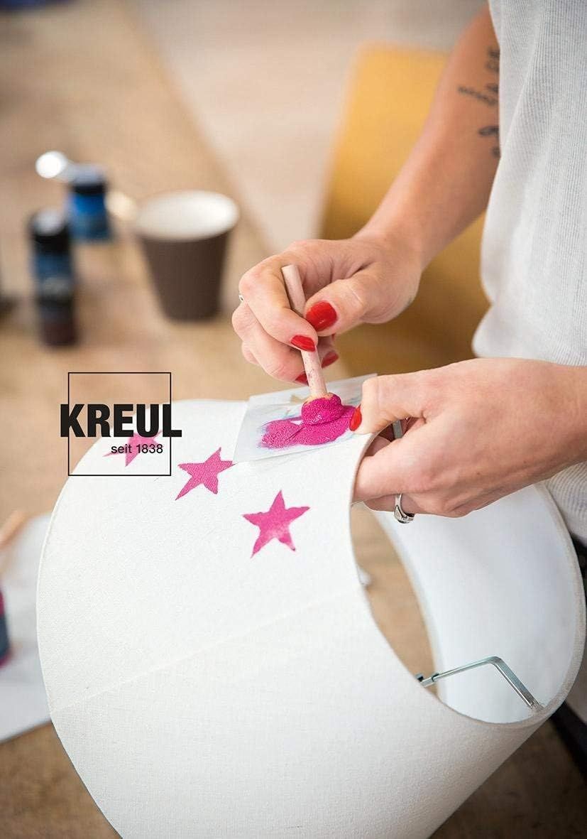 KREUL 91992 - Javana Schablonieren auf Stoff, Kreativ Set für helle und ...