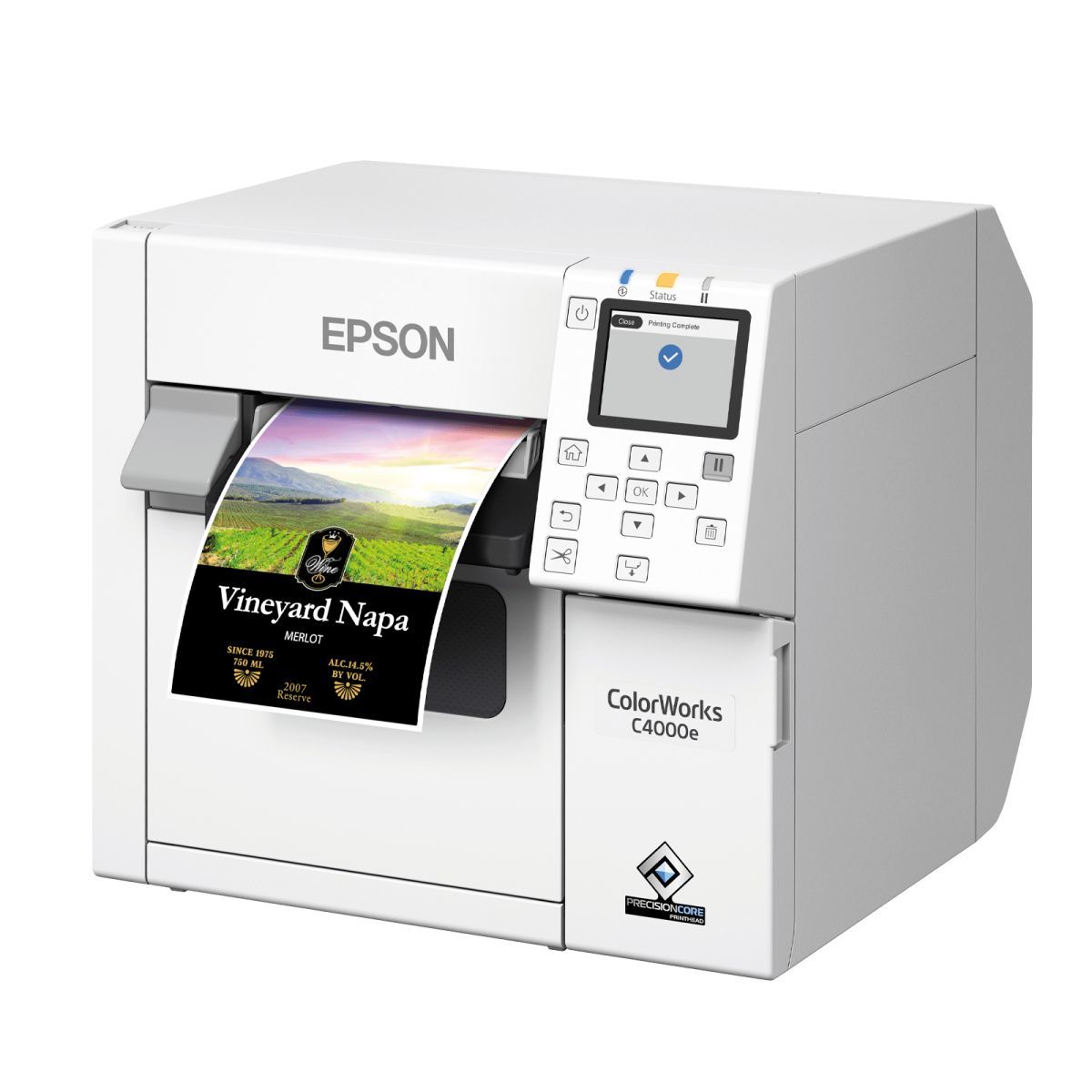Epson ColorWorks C4000, Gl?nzende Schwarztinte, Cutter, ZPLII, USB ...